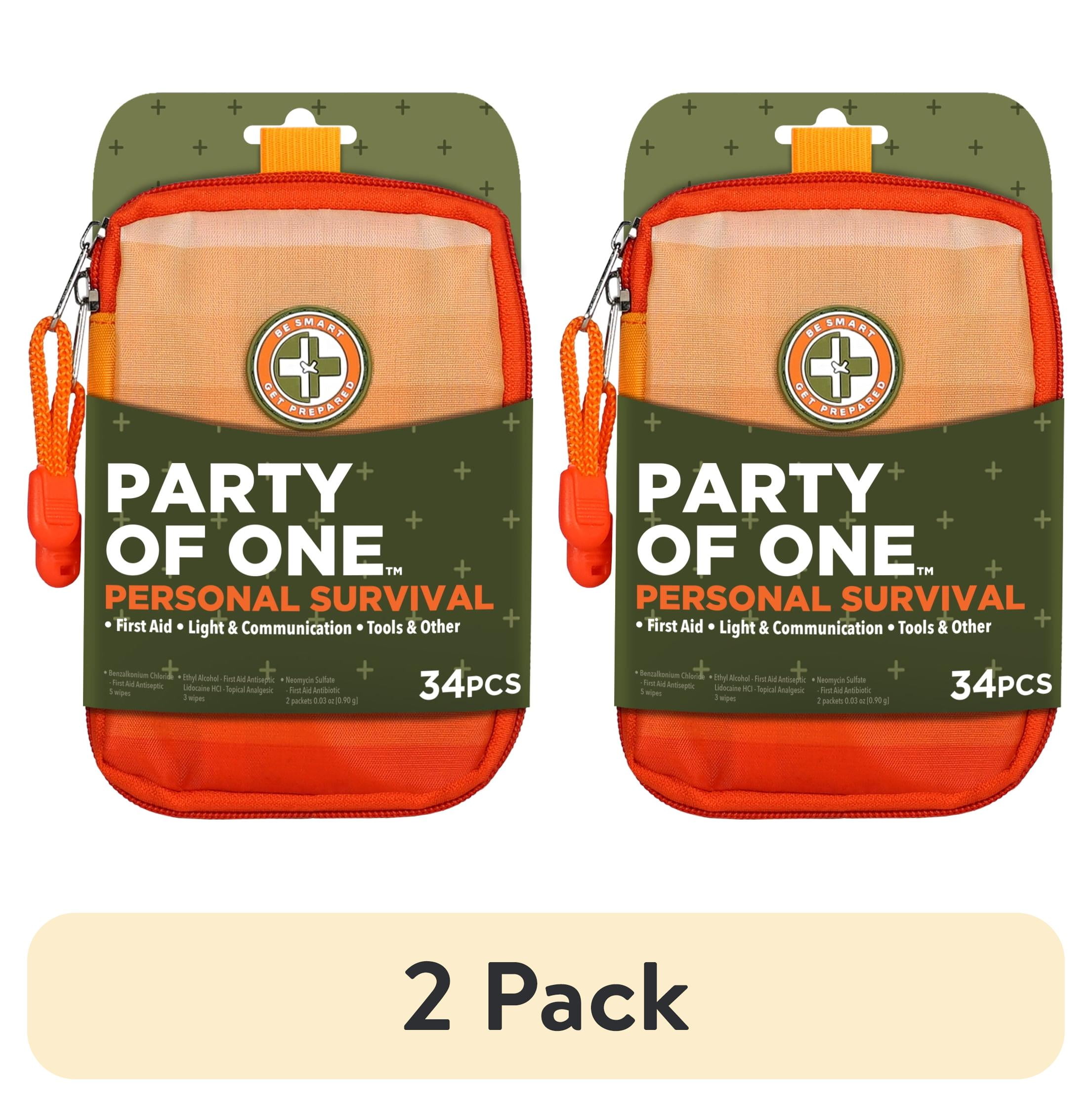 (2 pack) Be Smart Get Prepared First Aid Survival - Party of One, 83 ...