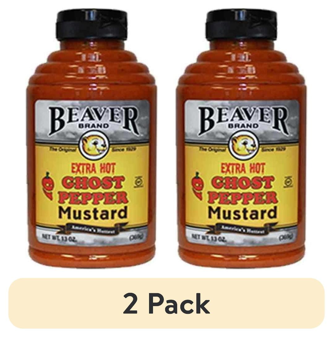 (2 pack) Beaver 6 x 13 oz Pep - Mustard - Walmart.com