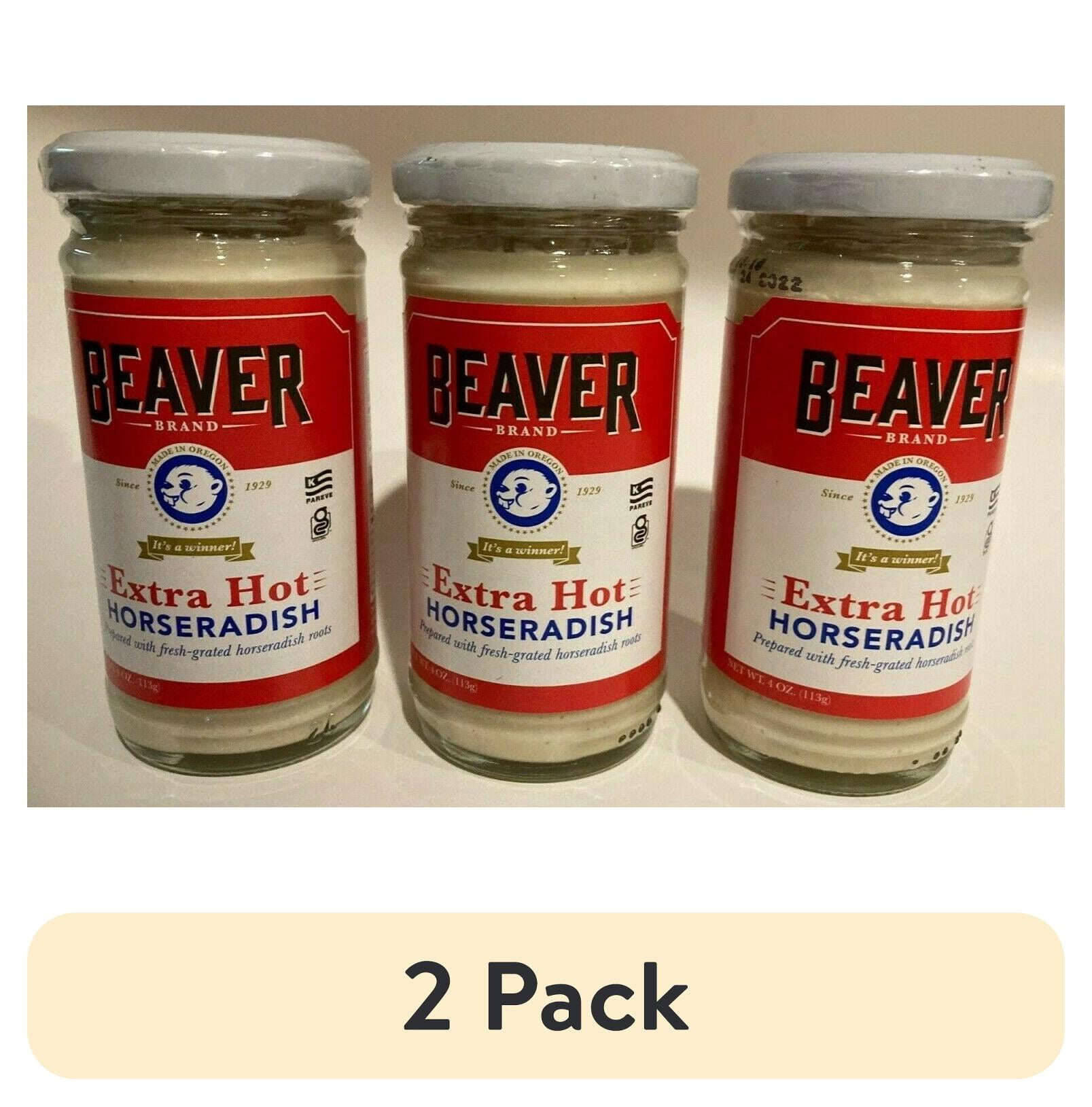 (2 pack) Beaver Brand Extra Hot Horseradish, 3 Pack, 4 Ounces - Walmart.com