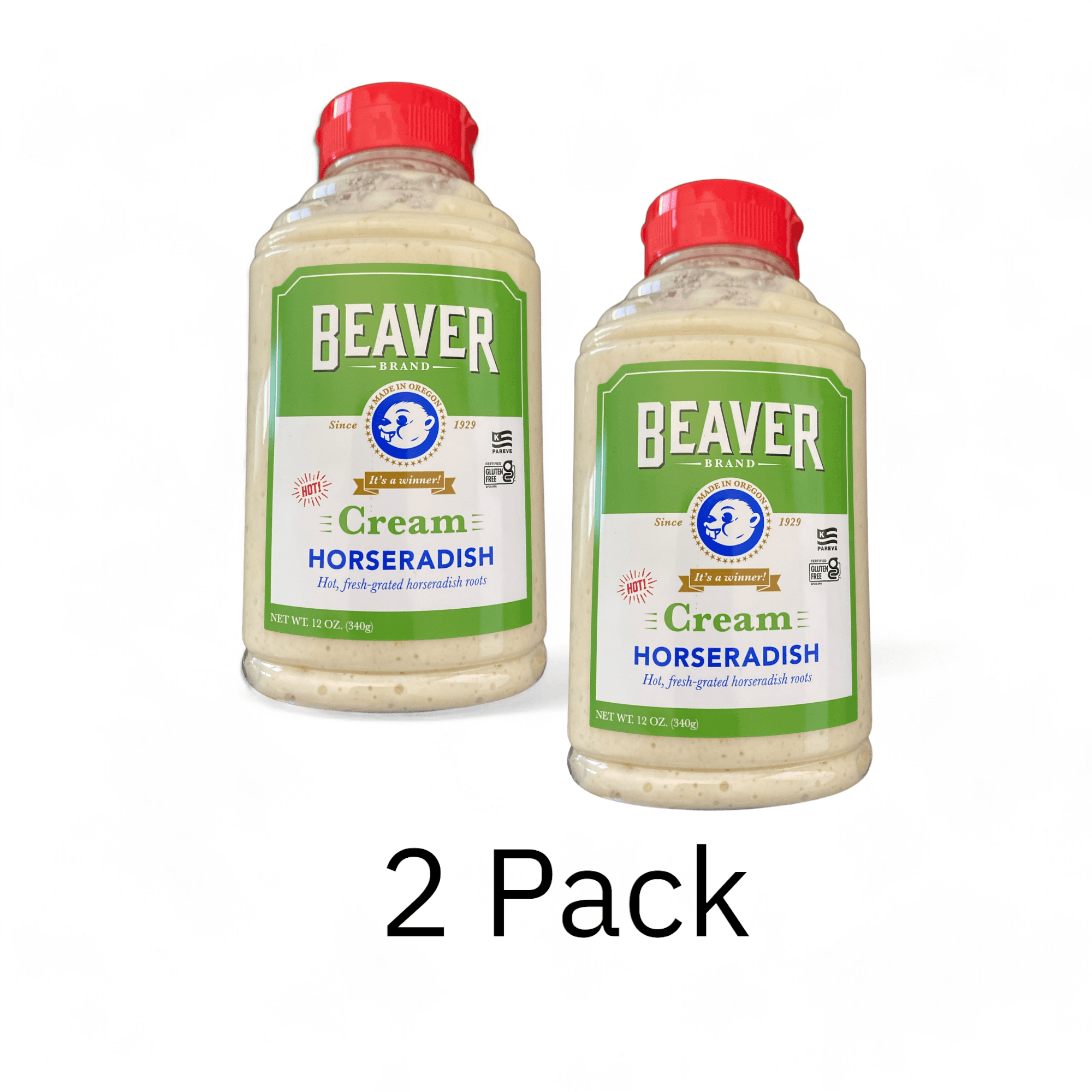 (2 pack) Beaver Cream Horseradish, Squeezable Bottle, 12 oz - Walmart.com