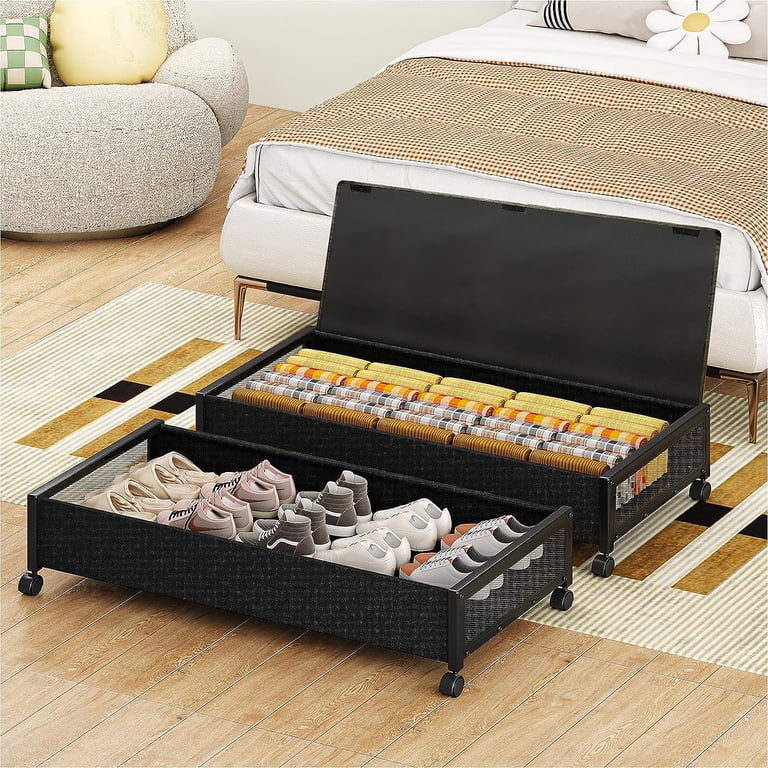 Underbed Storage On Casters Experience 35L / 45L Of Seamless Storage
