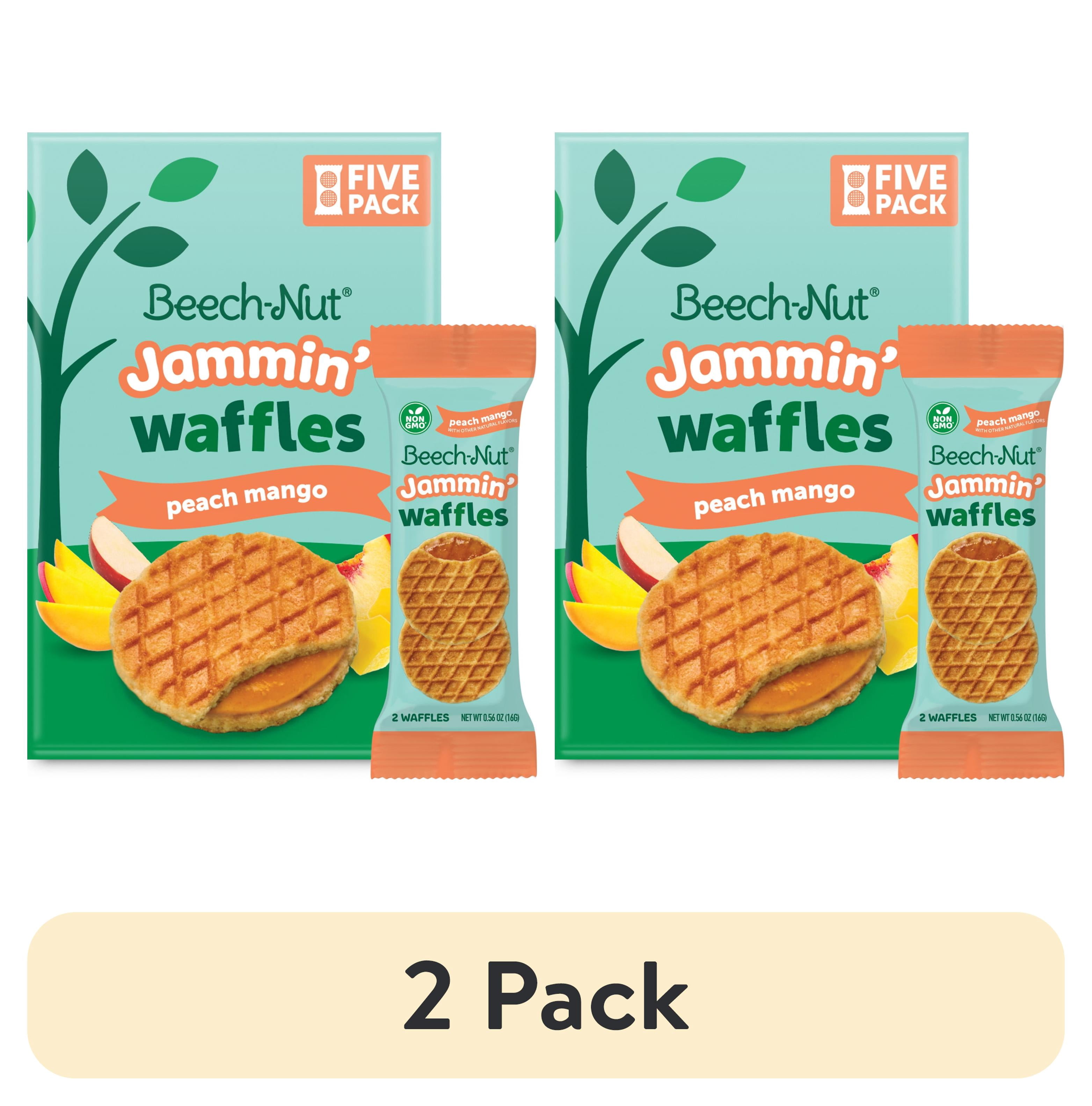 (2 pack) Beech-Nut Jammin' Waffles with Fruit Filling Toddler Snack ...
