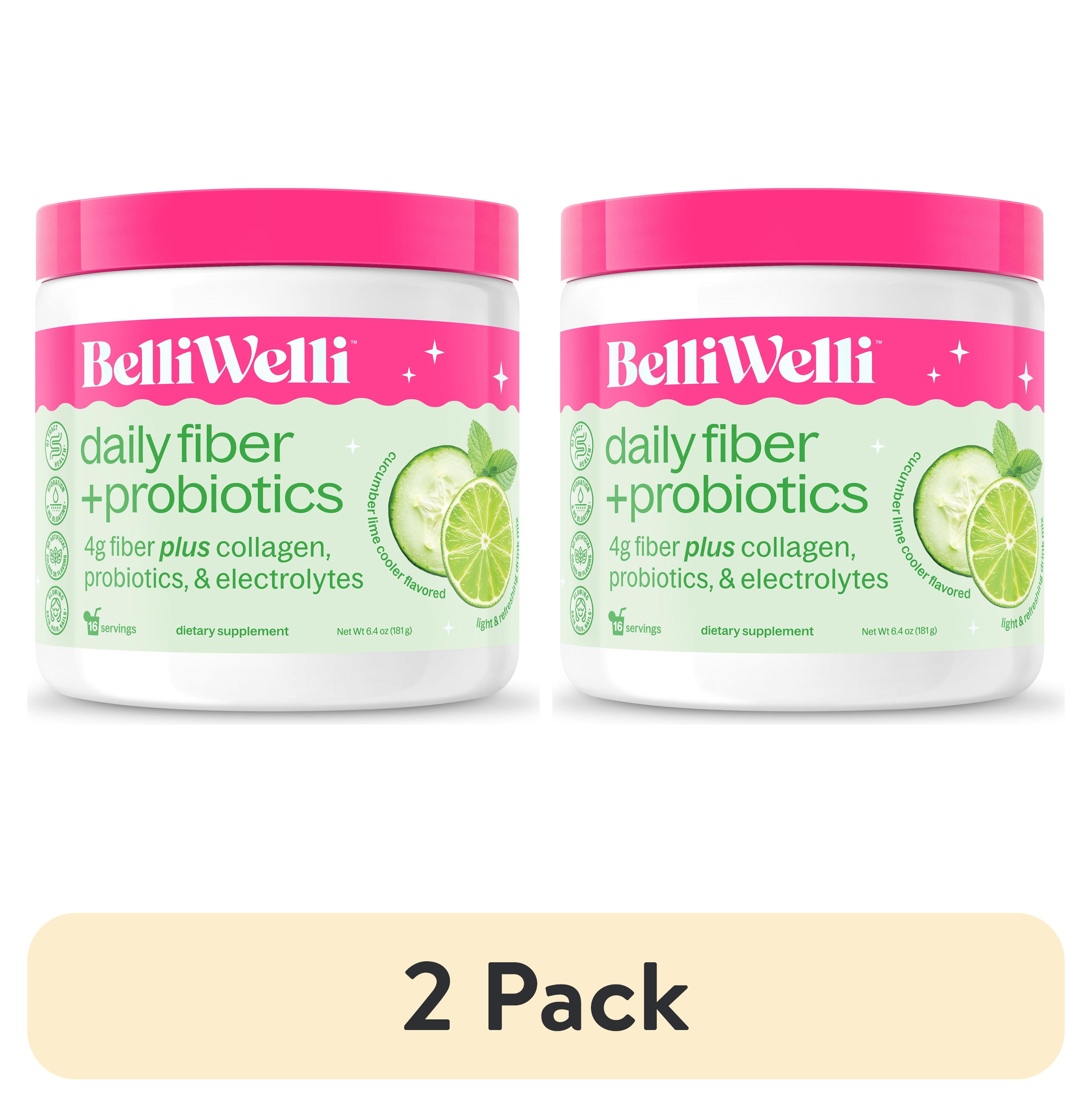 (2 pack) BelliWelli Daily Fiber Supplement with Probiotics ...