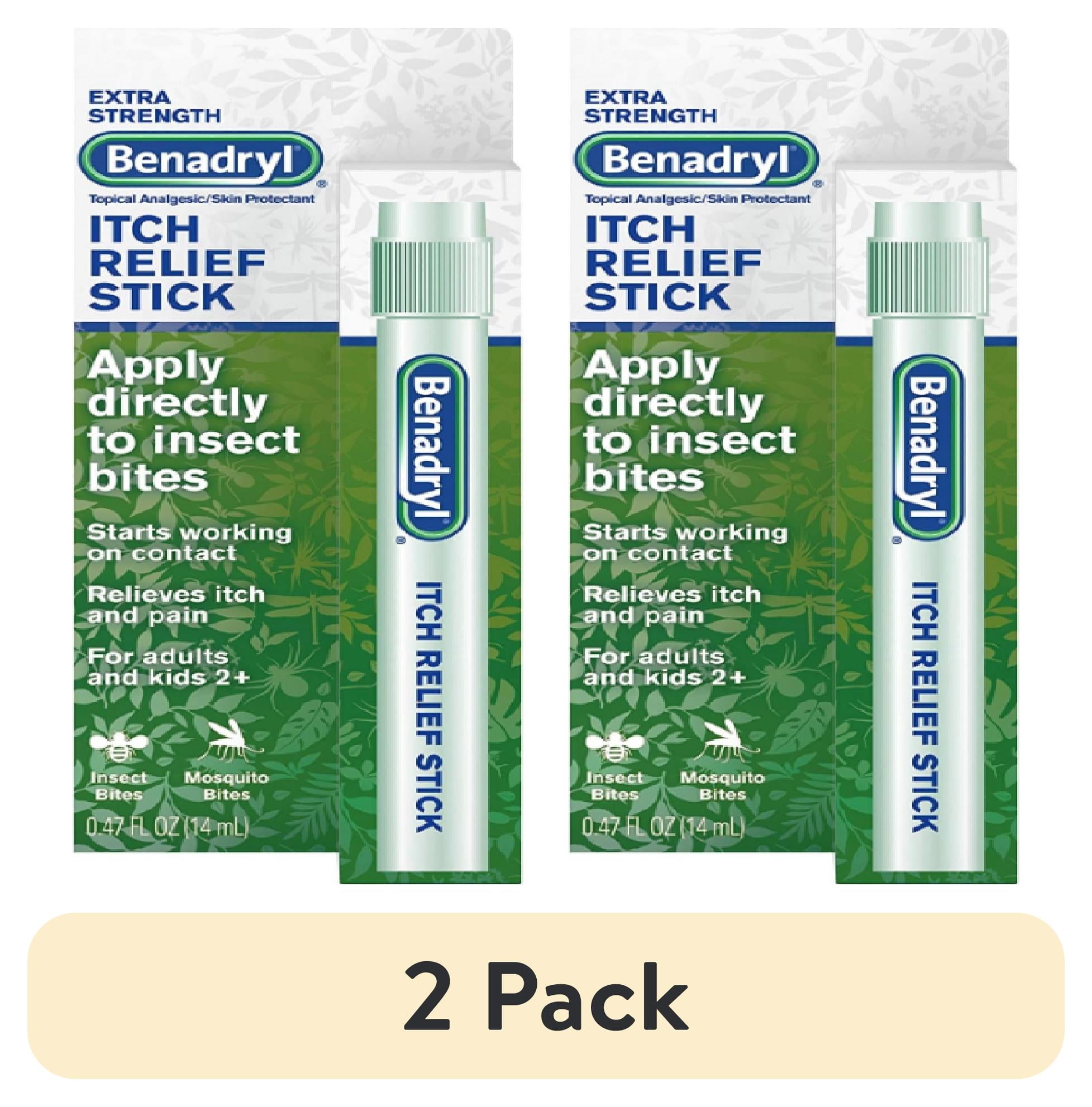 (2 pack) Benadryl Extra Strength Analgesic Skin Protectant Itch Relief ...