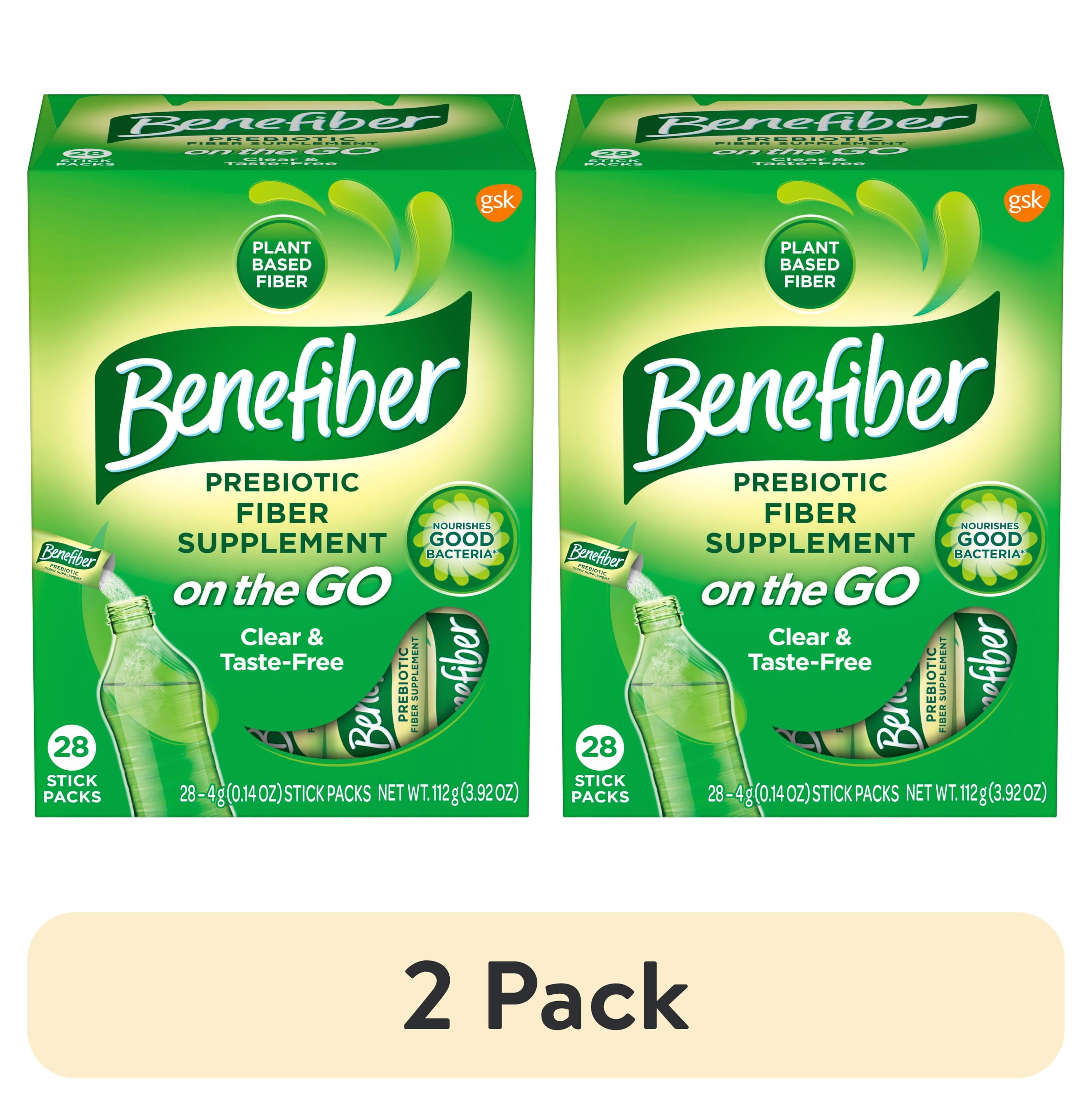 (2 pack) Benefiber On The Go Prebiotic Glp-1 Friendly Fiber Supplement ...