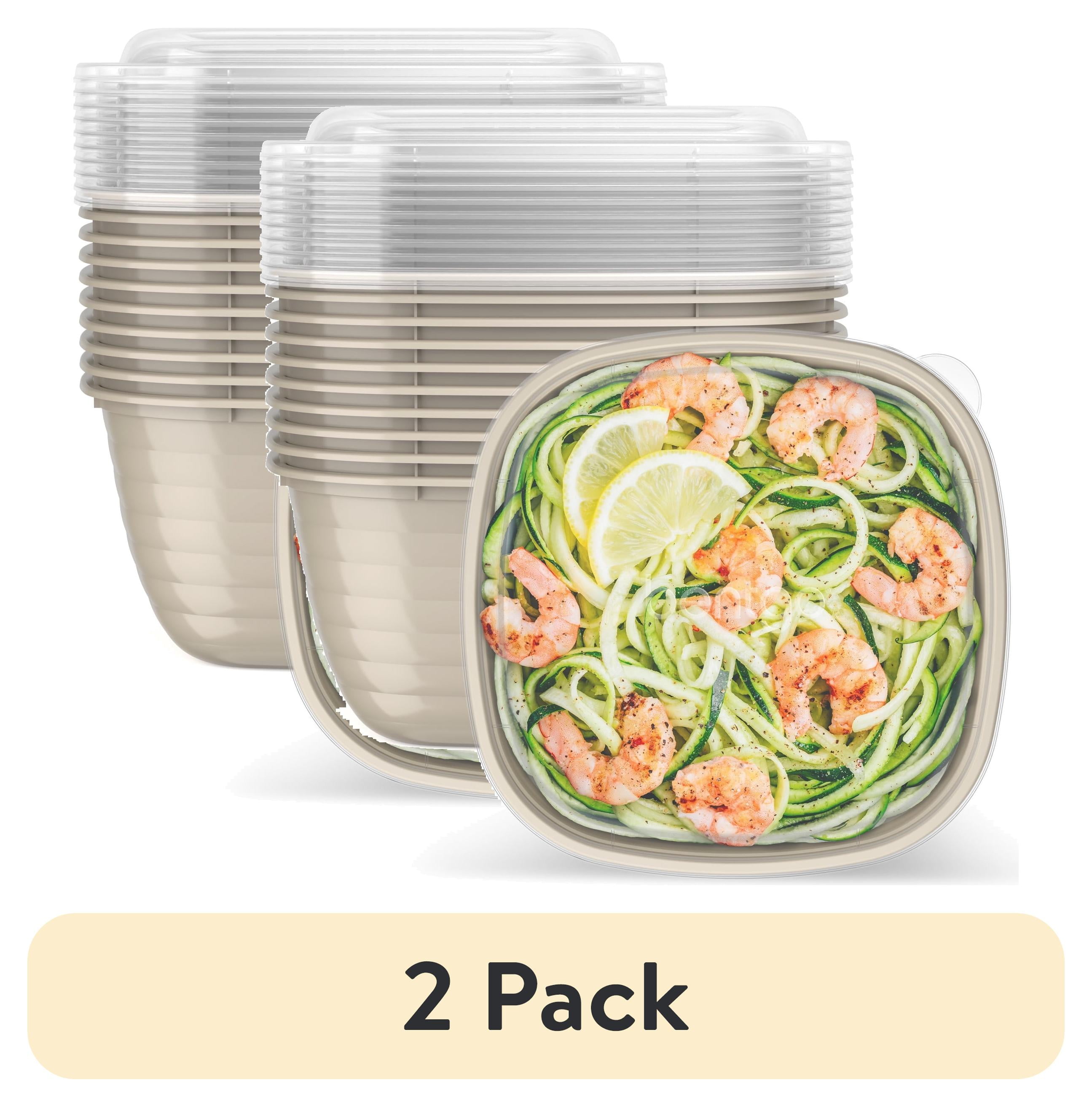 (2 pack) Bentgo Prep - 1-Compartment Bowls with Custom Fit Lids ...