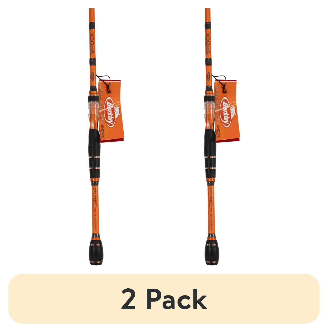 (2 pack) Berkley Shock Spinning Rod, 6' Medium Light Fishing Rod ...