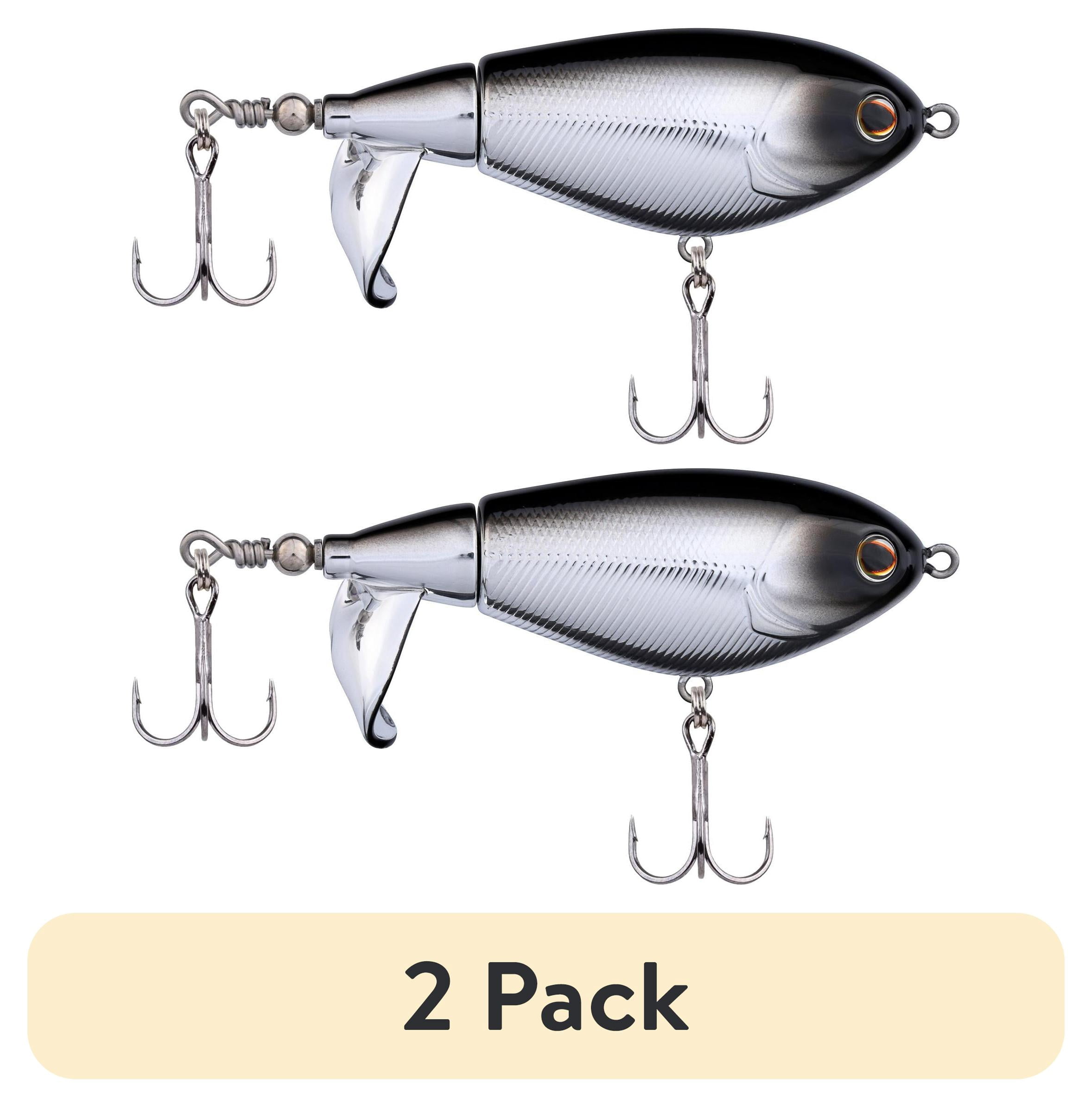 (2 pack) Berkley Choppo Topwater Fishing Lure, Black Chrome, Size 90 ...