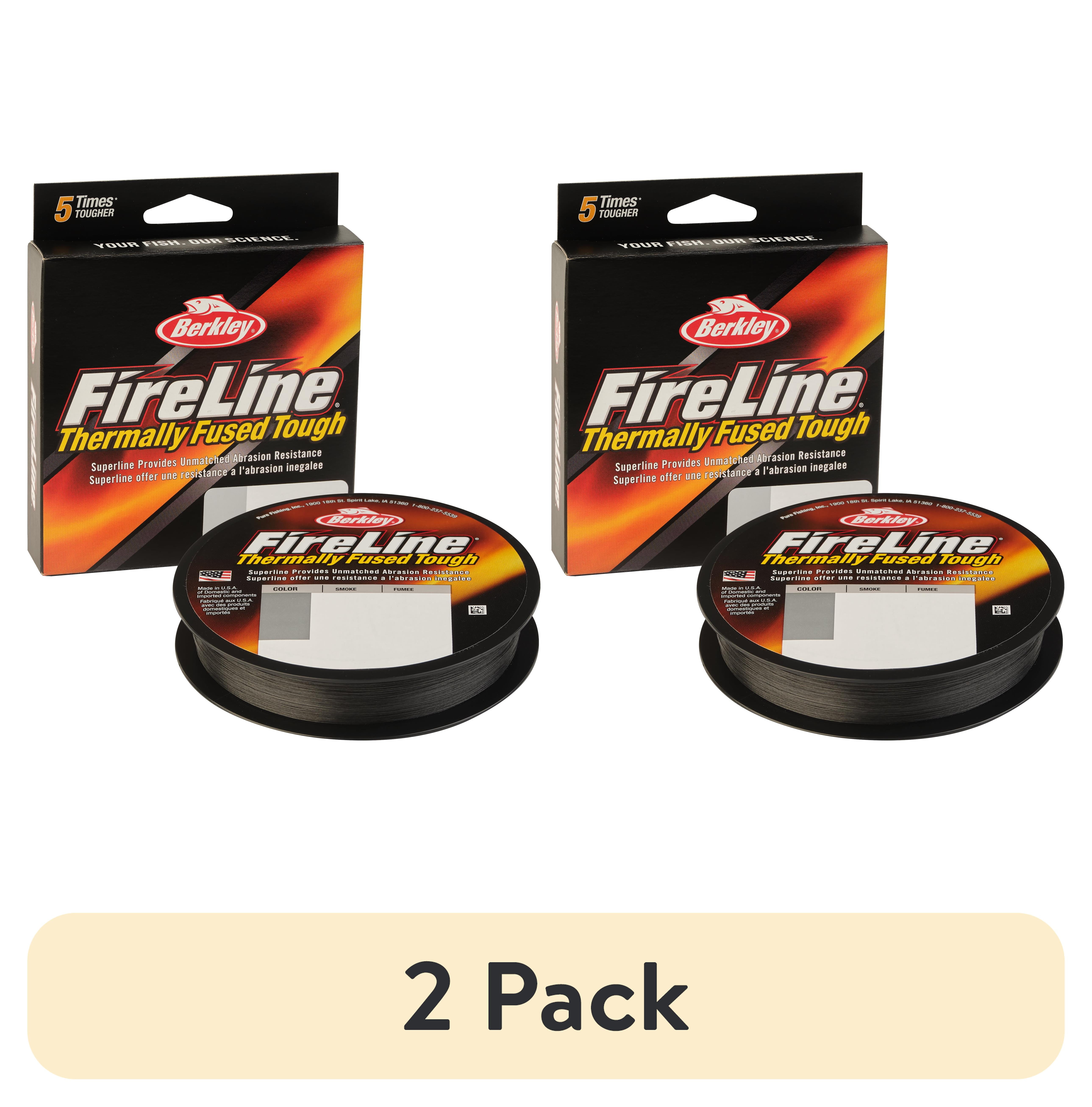 (2 pack) Berkley FireLine® Fishing Line, Smoke, 10 lb Test Strength ...
