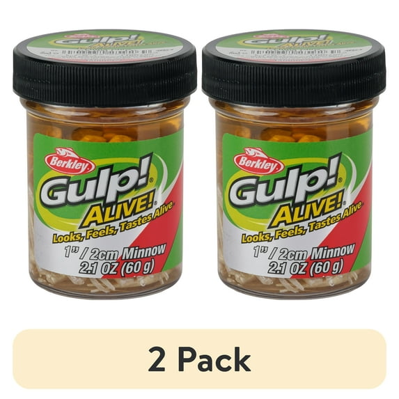 (2 pack) Berkley Gulp! Alive! 1" Minnow - Walmart.com