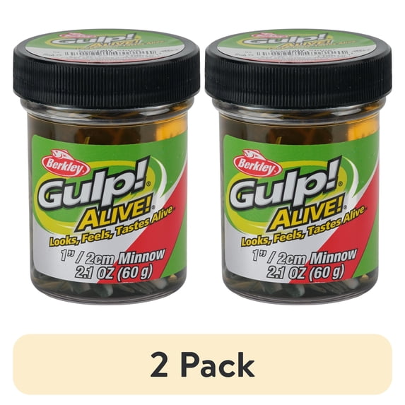 (2 pack) Berkley Emerald Silver Gulp Alive Minnow - Walmart.com