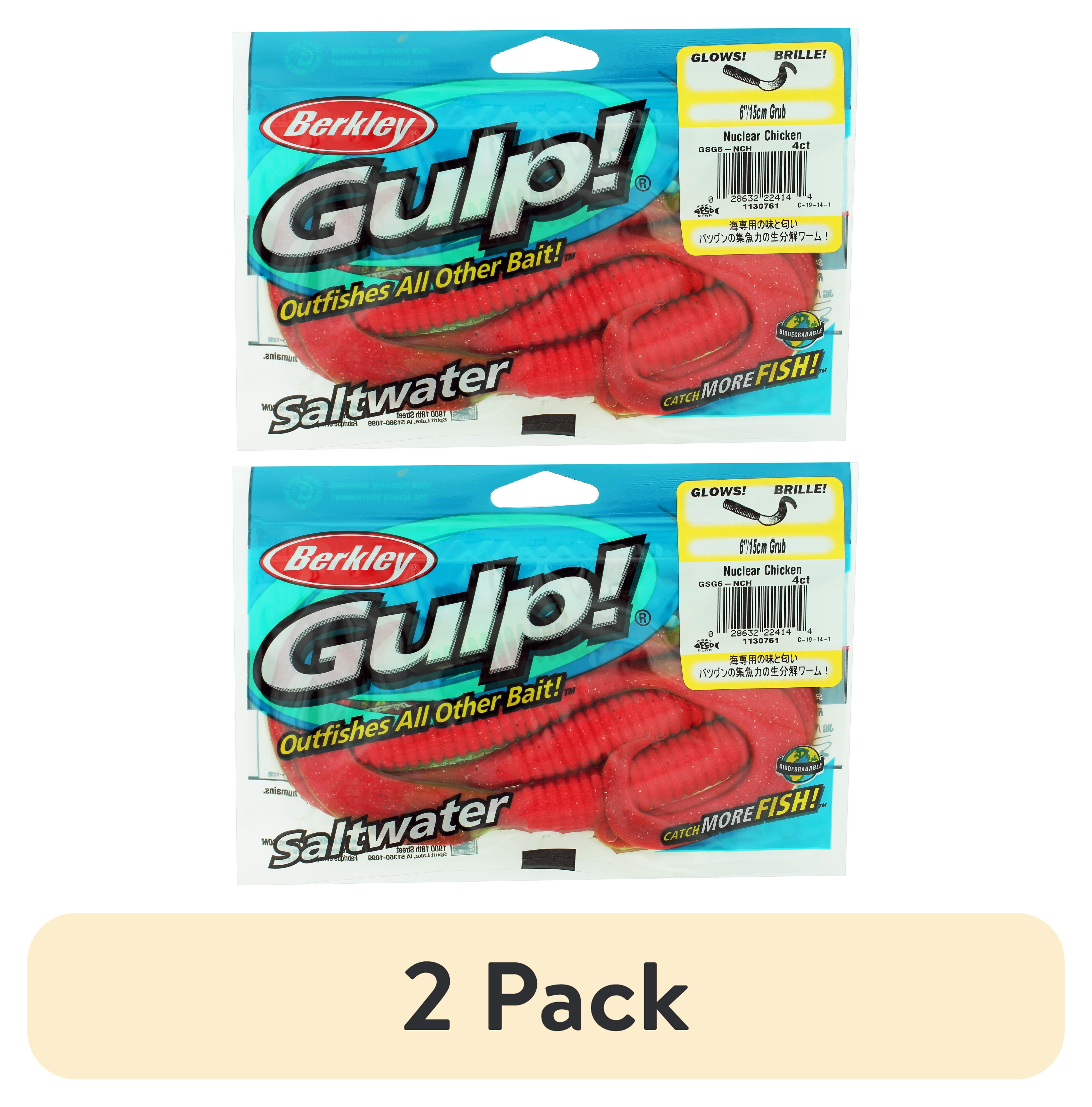 (2 pack) Berkley Gulp! Saltwater Grub Soft Bait - Walmart.com