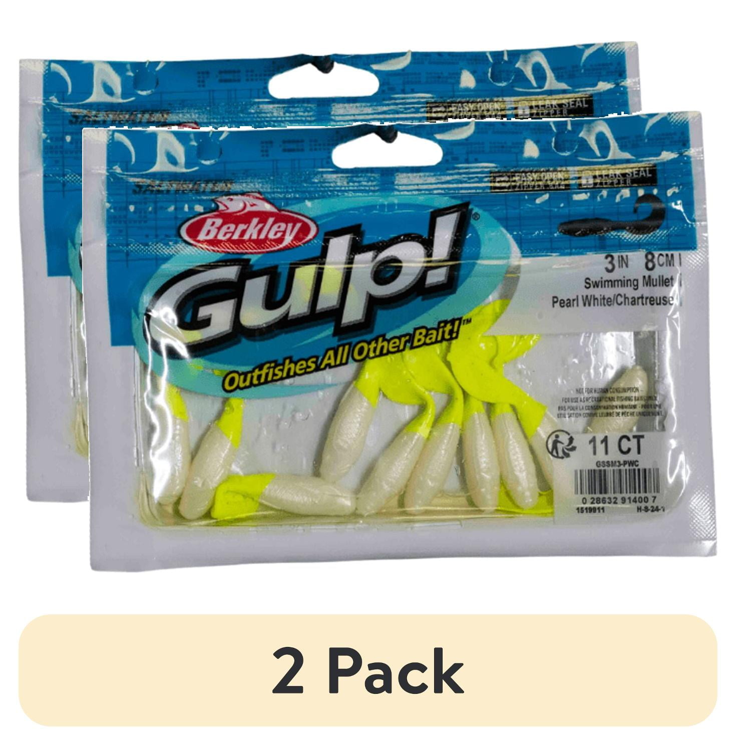 (2 pack) Berkley Gulp! Saltwater Swimming Mullet Soft Bait - Walmart.com