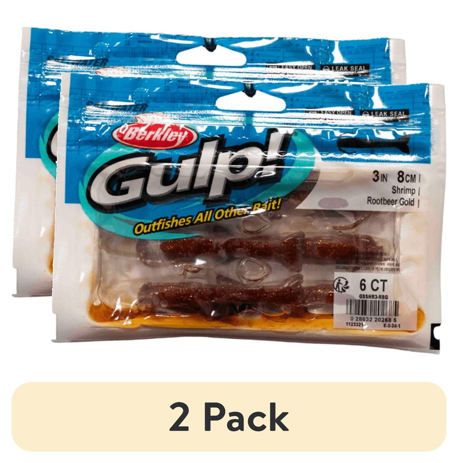 (2 pack) Berkley Gulp! Shrimp Fishing Soft Bait - Walmart.com