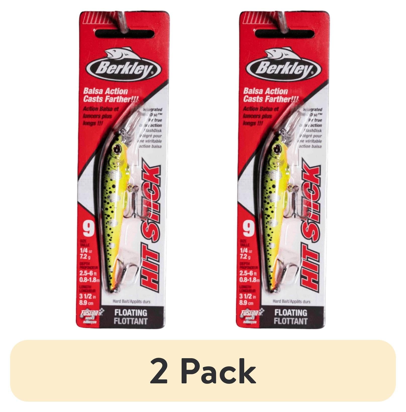 (2 pack) Berkley Hit Stick Fishing Lure, Crazy Steel, 1/4 oz - Walmart.com