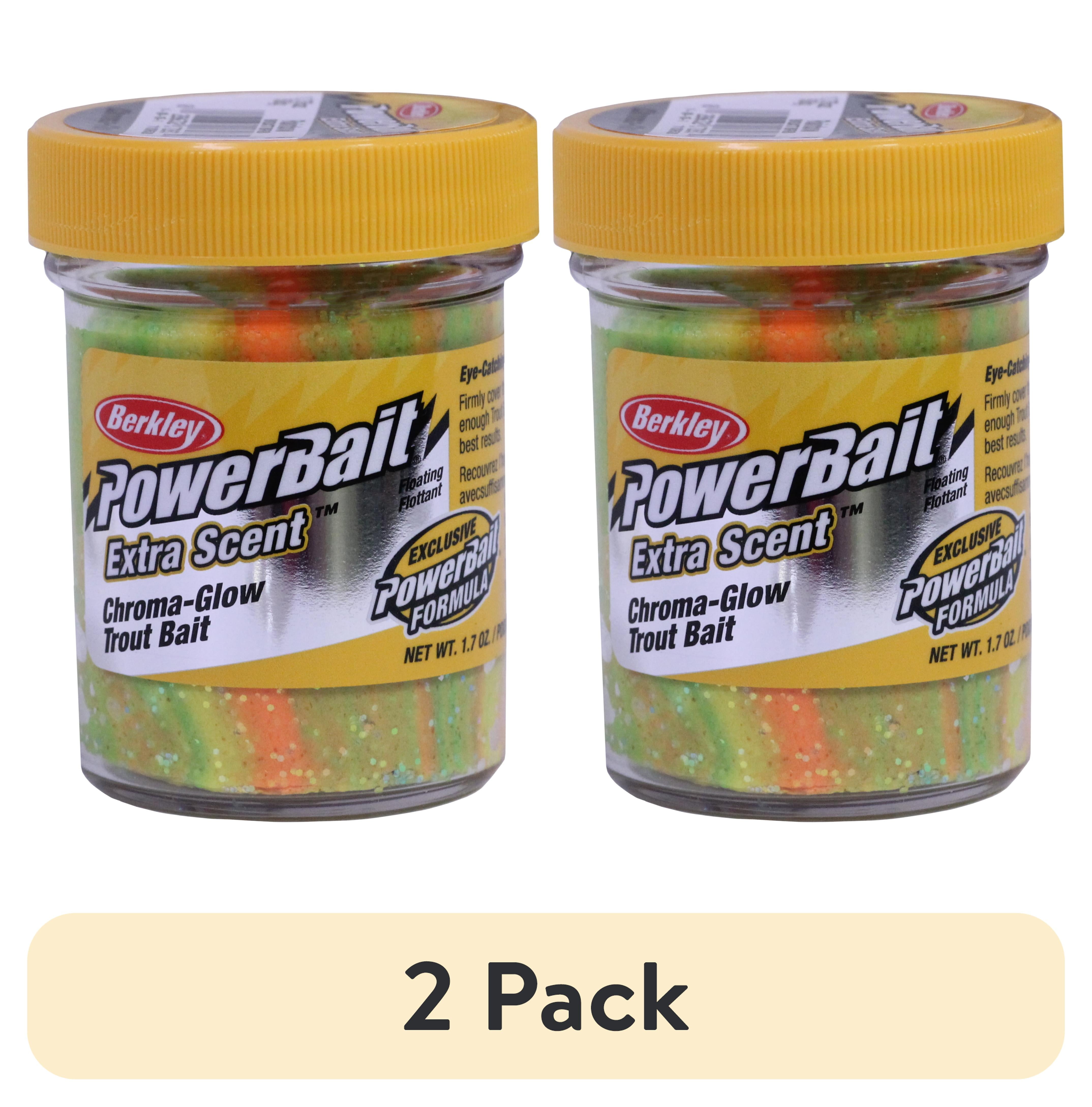 (2 pack) Berkley PowerBait Glitter Chroma-Glow Dough Fishing Dough Bait ...