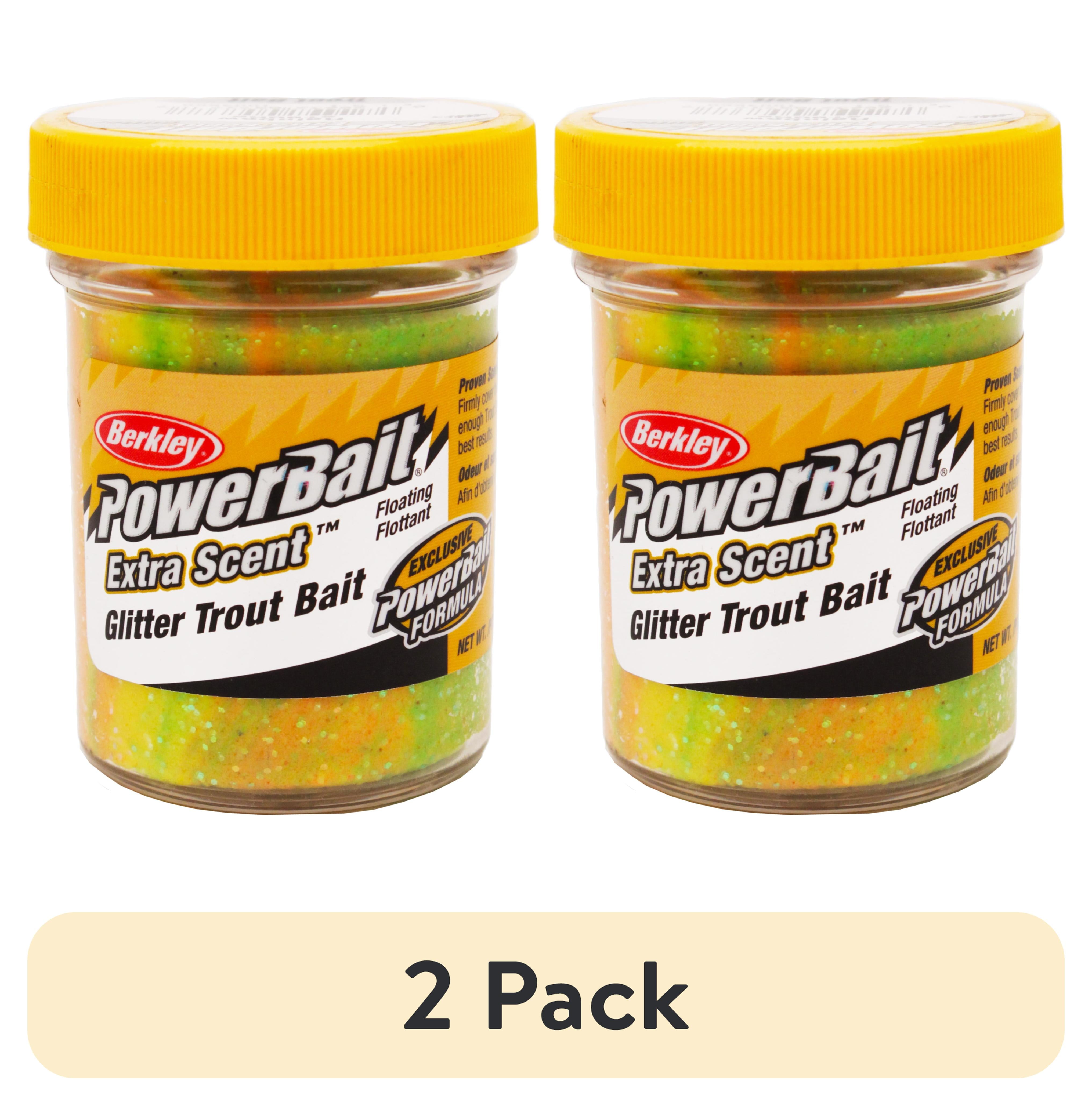 Berkley PowerBait Glitter Trout Bait, Rainbow, 2 Pack, Fishing Dough ...