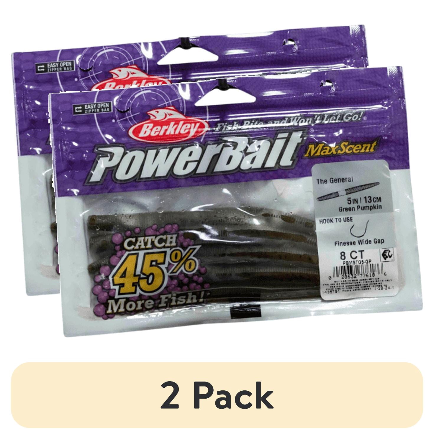 (2 pack) Berkley PowerBait® MaxScent The General Fishing Bait, Green ...