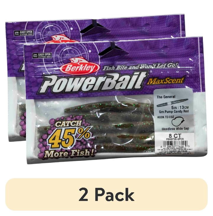 (2 pack) Berkley PowerBait® MaxScent The General Fishing Bait, Green ...