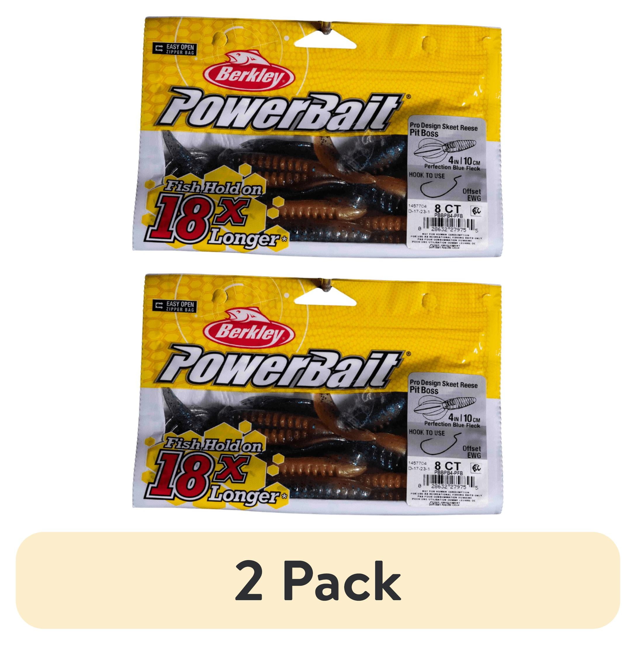 (2 pack) Berkley PowerBait Pit Boss Fishing Soft Bait - Walmart.com
