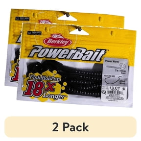 Berkley PowerBait Worm Fishing Bait - Blue Fleck 12in - Walmart.com