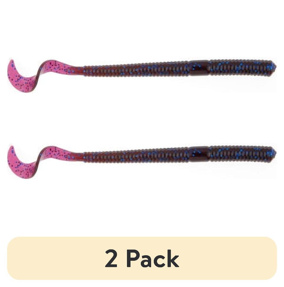 (2 pack) Berkley PowerBait® Power Worm Fishing Bait, Blue Fleck, 4in ...