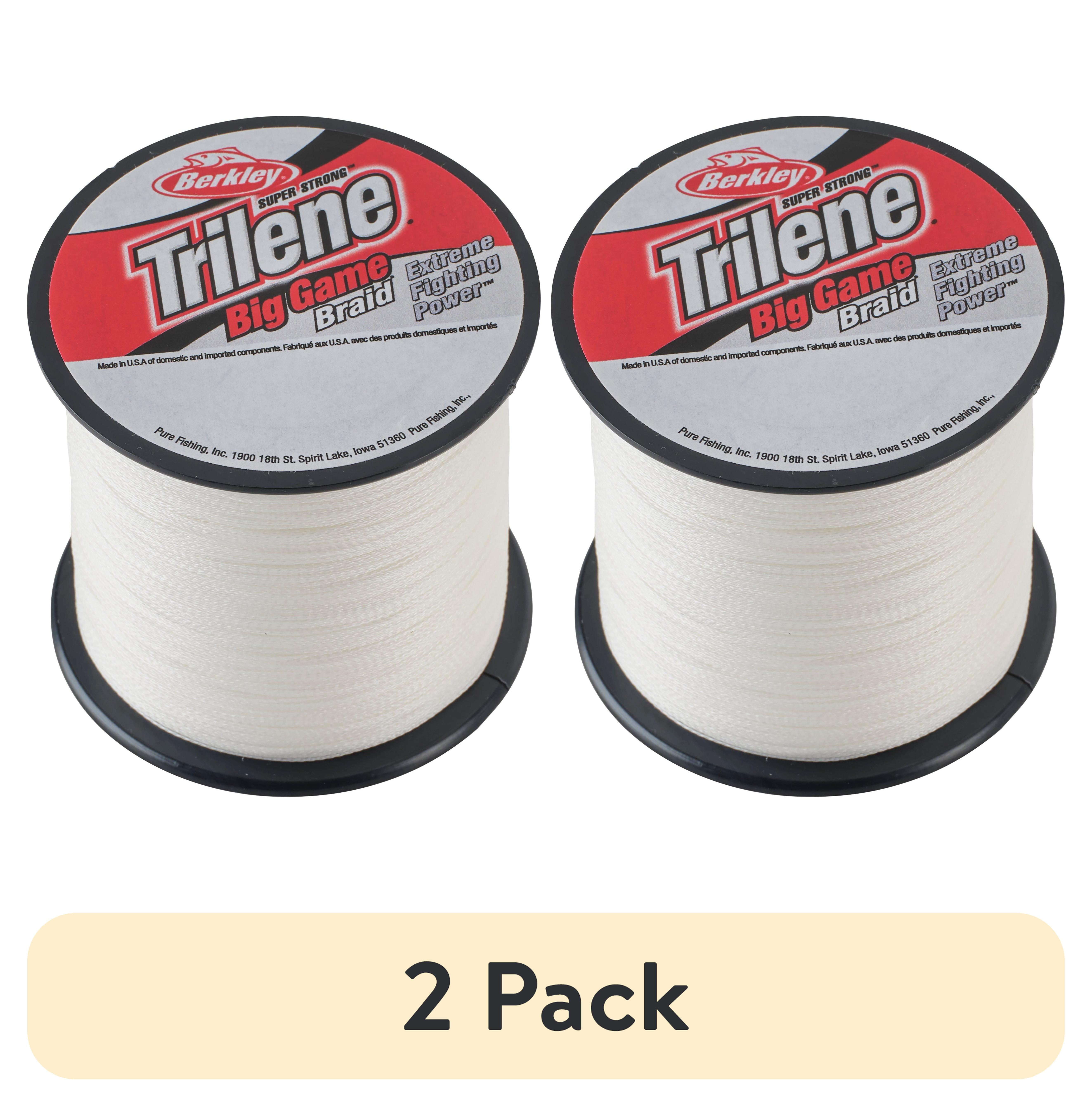 (2 pack) Berkley Trilene® Big Game™ Braid Fishing Line, Crystal, 20 lb ...
