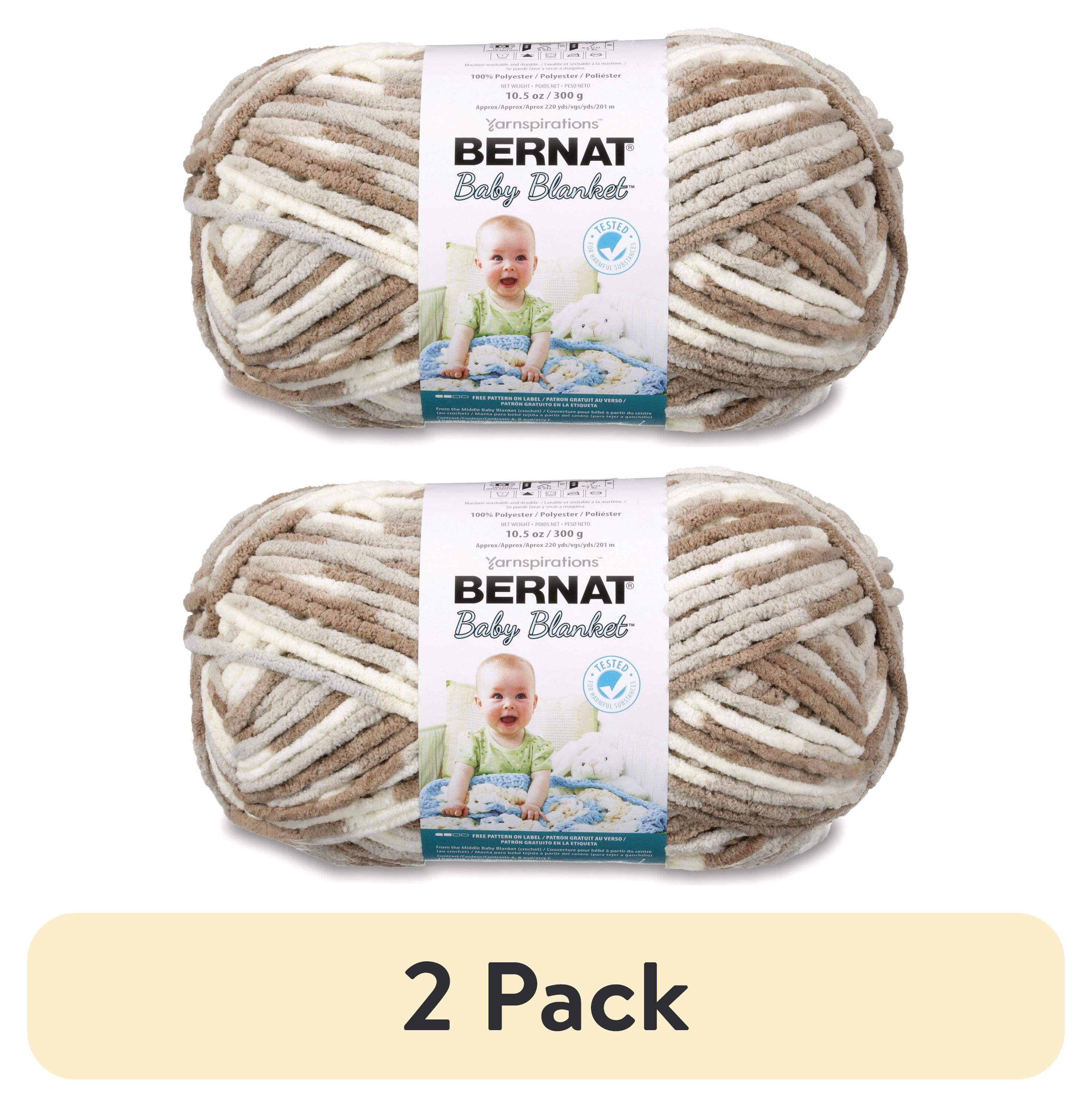 (2 pack) Bernat 6 Super Bulky Yarn Little Sandcastles 100% Polyester ...