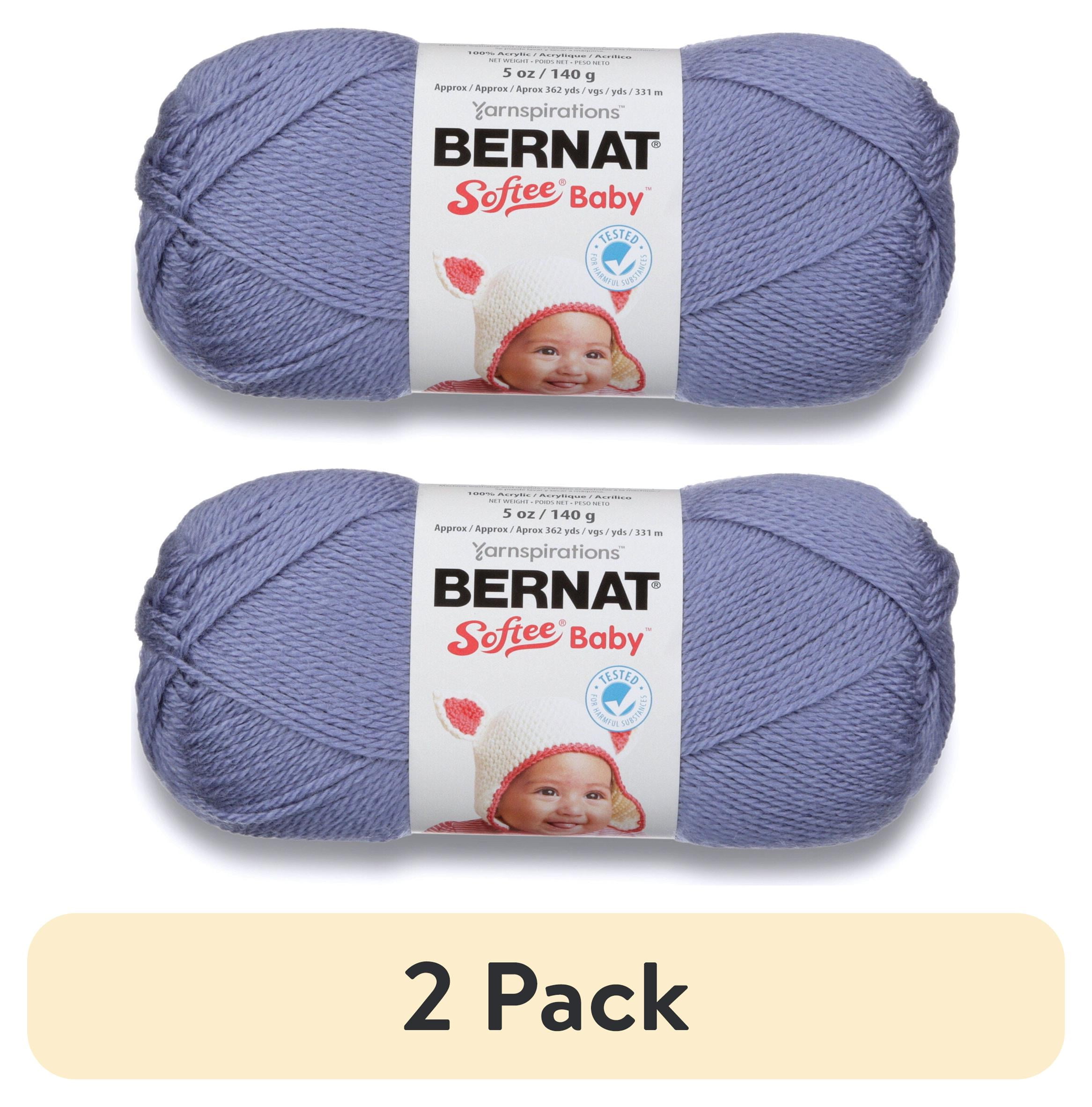 (2 pack) Bernat Acrylic Softee Baby Yarn (140g/5 oz), Mauve - Walmart.com