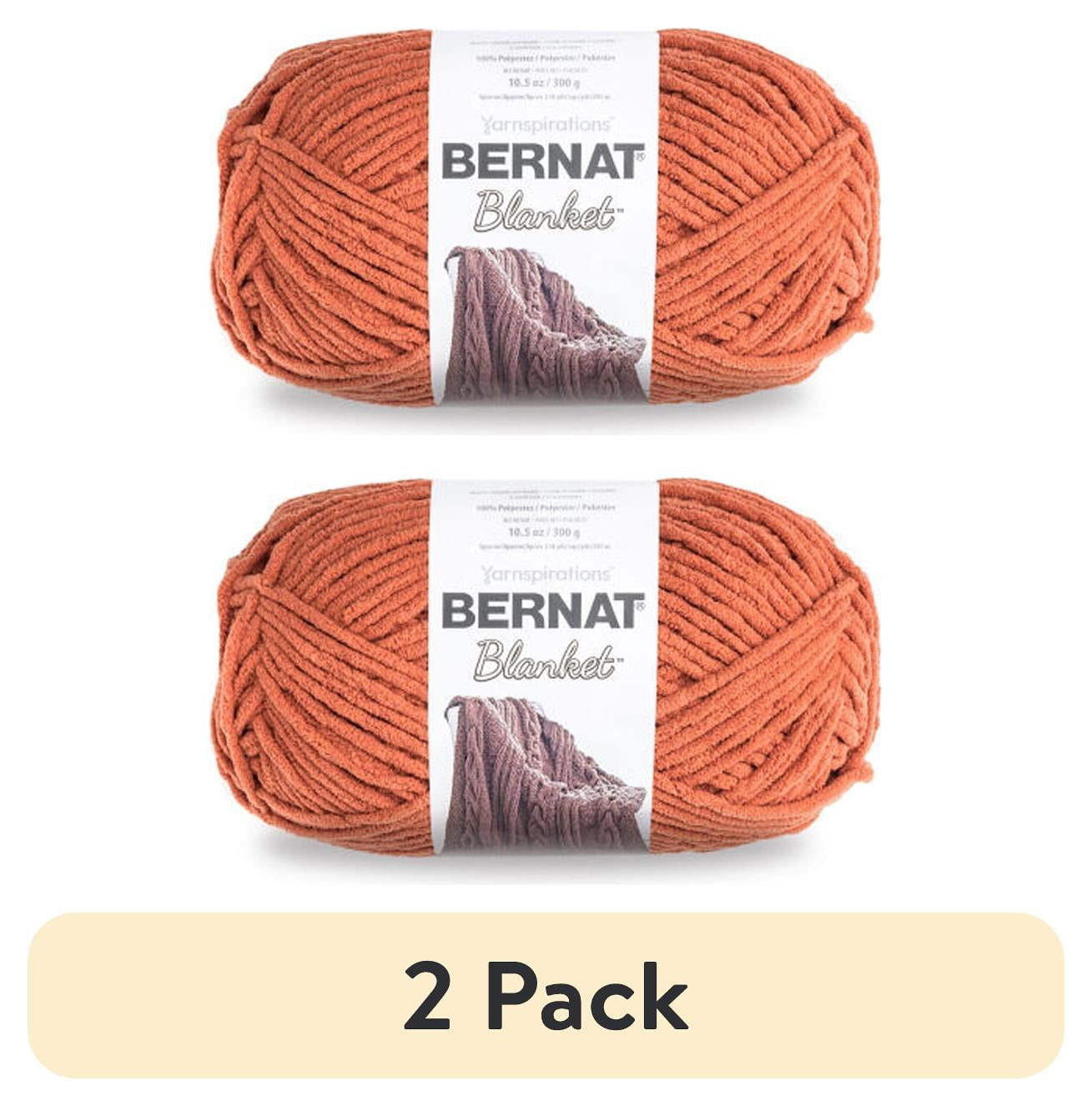(2 pack) Bernat® Blanket™ #6 Super Bulky Polyester Yarn, Pumpkin Spice ...