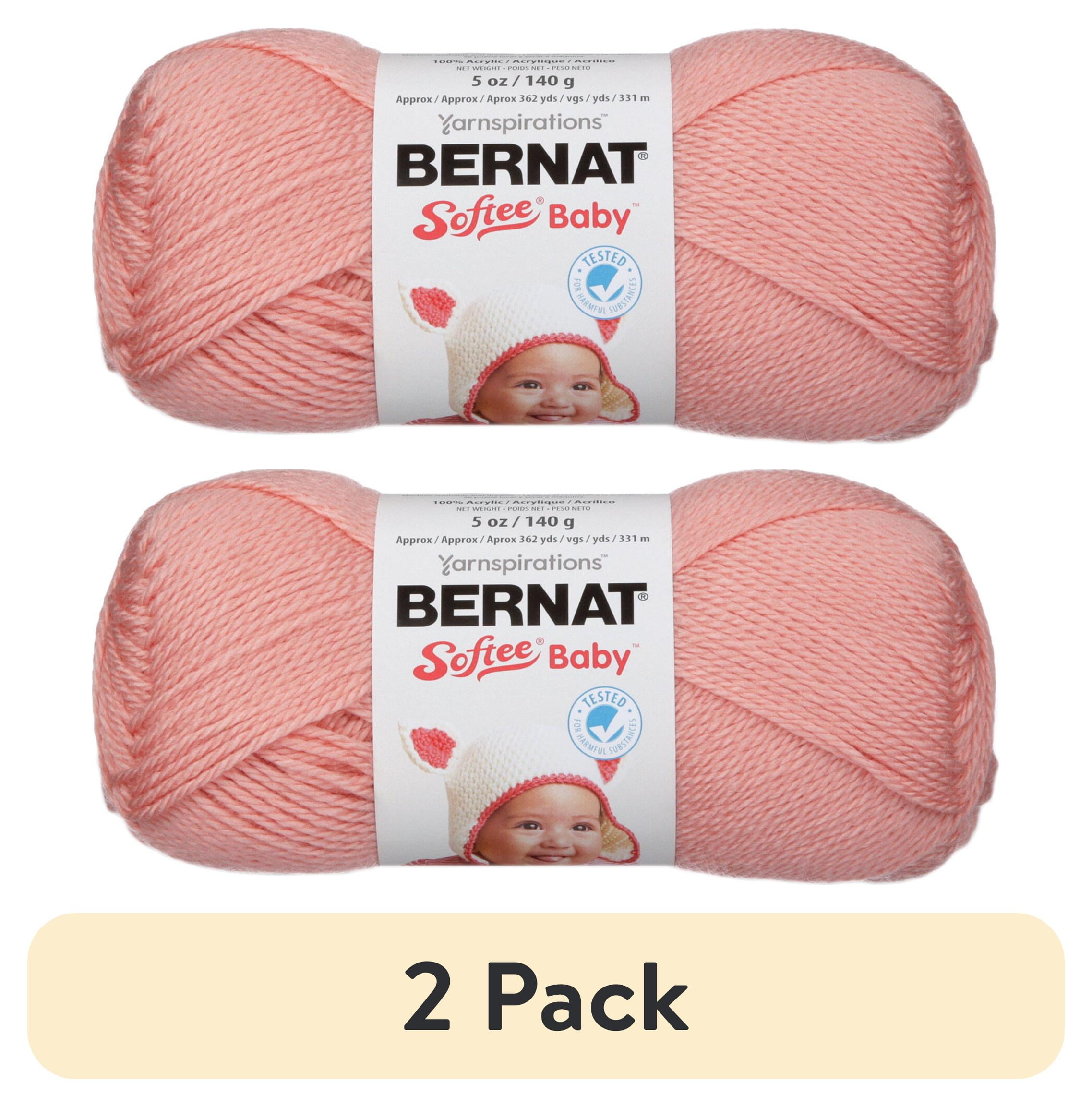 (2 pack) Bernat Softee Baby Yarn: Soft Peach - Walmart.com