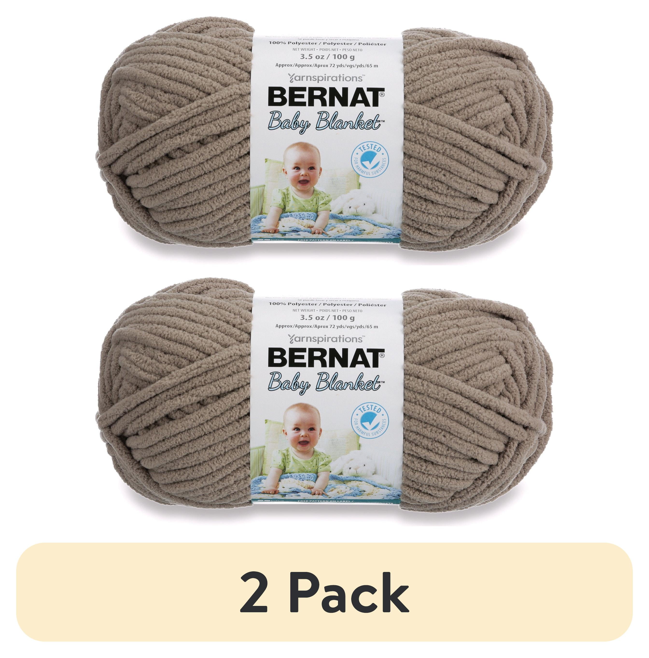 (2 pack) Bernat Super Bulky 100% Polyester Sand Yarn, 72 yd - Walmart.com