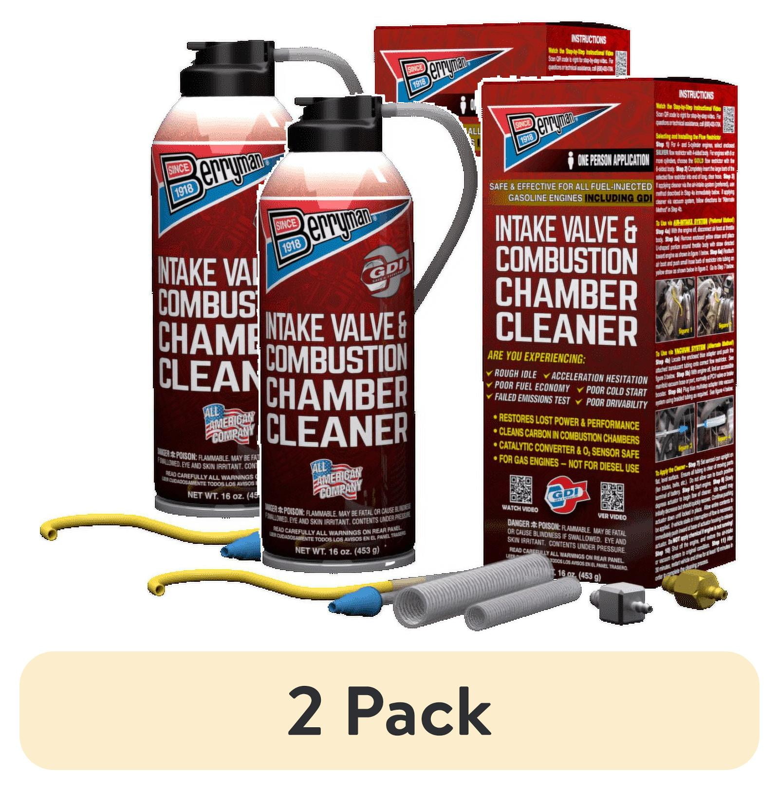 (2 pack) Berryman 2611 Intake Valve & Combustion Chamber Cleaner Kit ...