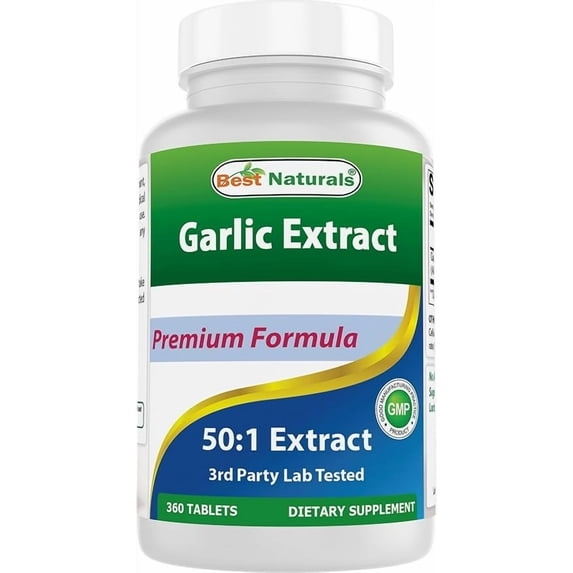 (2 pack) Best Naturals Garlic Extract 5000 mg Equivalent Per Serving ...