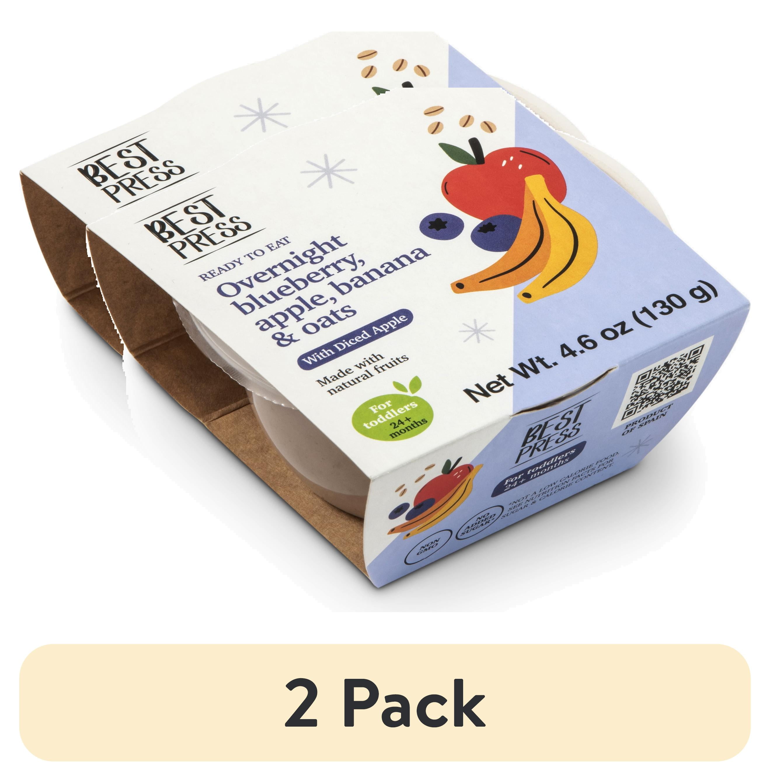 (2 pack) Best Press Toddler Food, Delicious Blueberry Overnight Oats ...