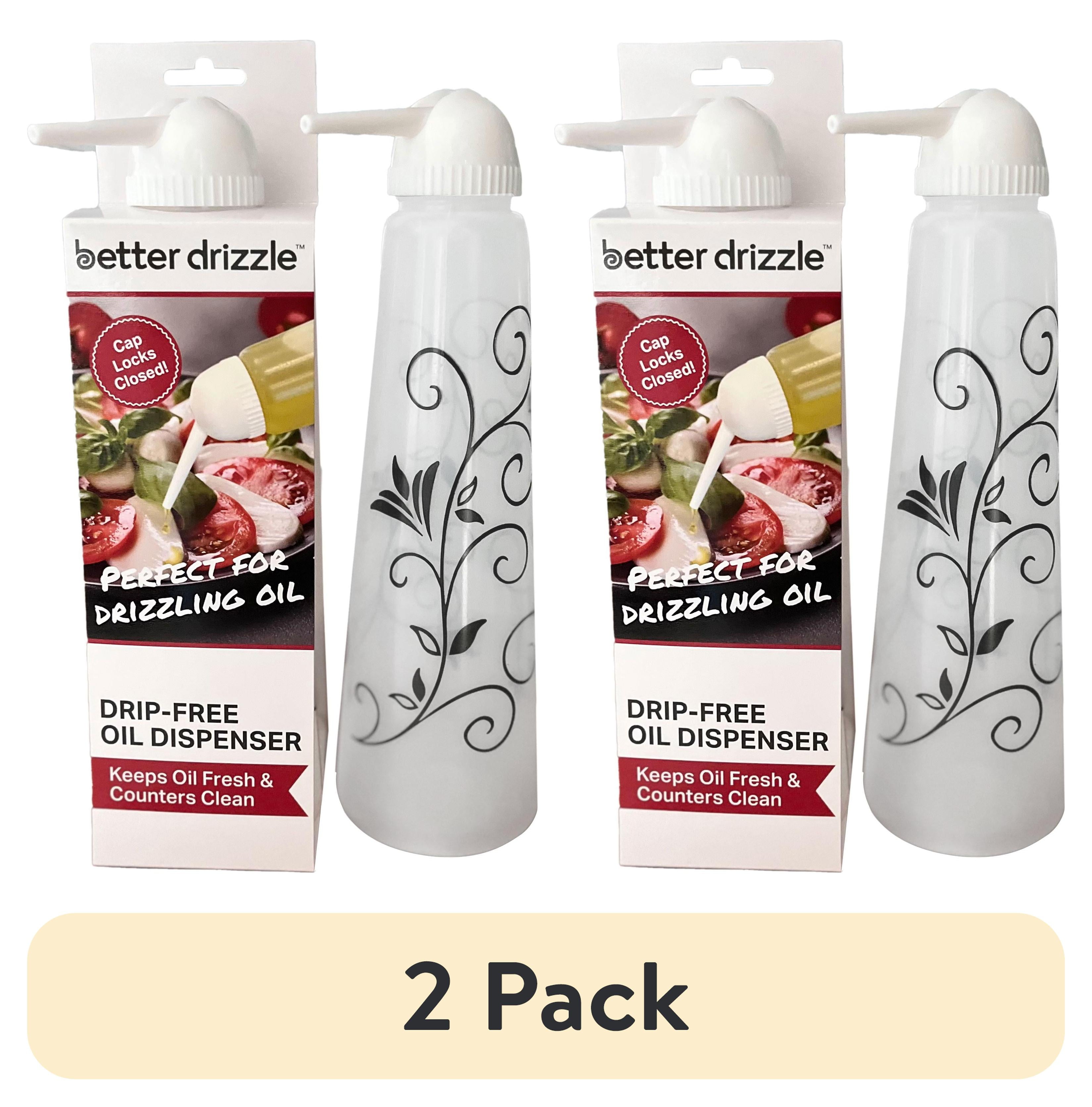 (2 pack) Better Drizzle 12 oz Shatterproof Drip Free Design Oil and ...