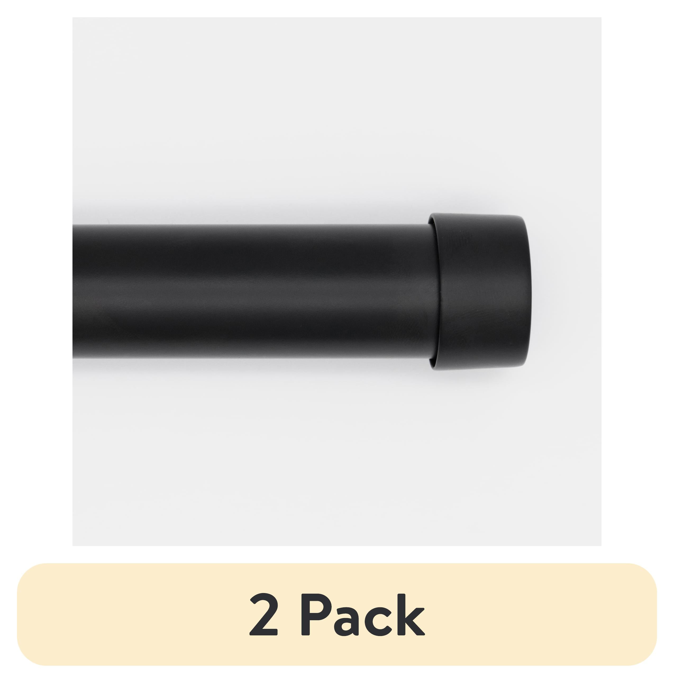 Better Homes & Gardens 1 Black Cap Curtain Rod Set - Walmart.com