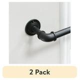 (2 pack) Better Homes & Gardens 1" Industrial Pipe Single Curtain Rod ...