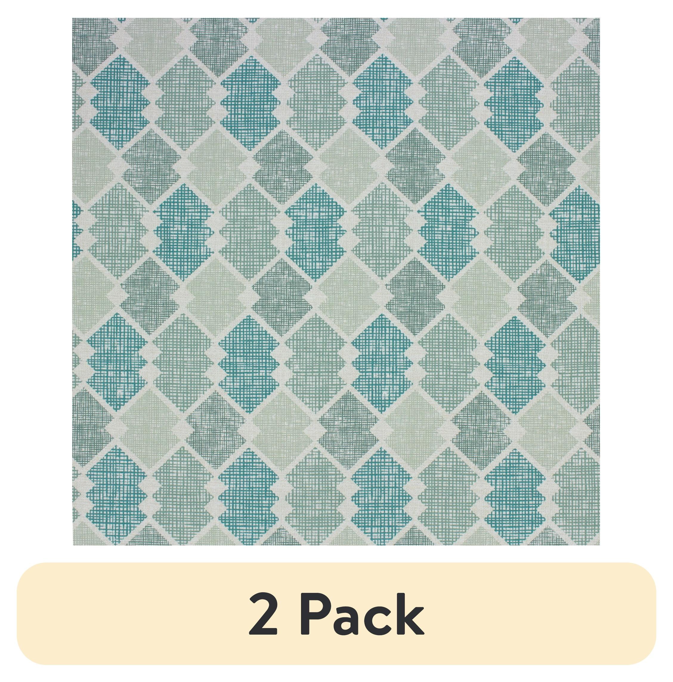(2 pack) Better Homes & Gardens 100% Cotton Diamond Crosshatch Teal, 2 ...