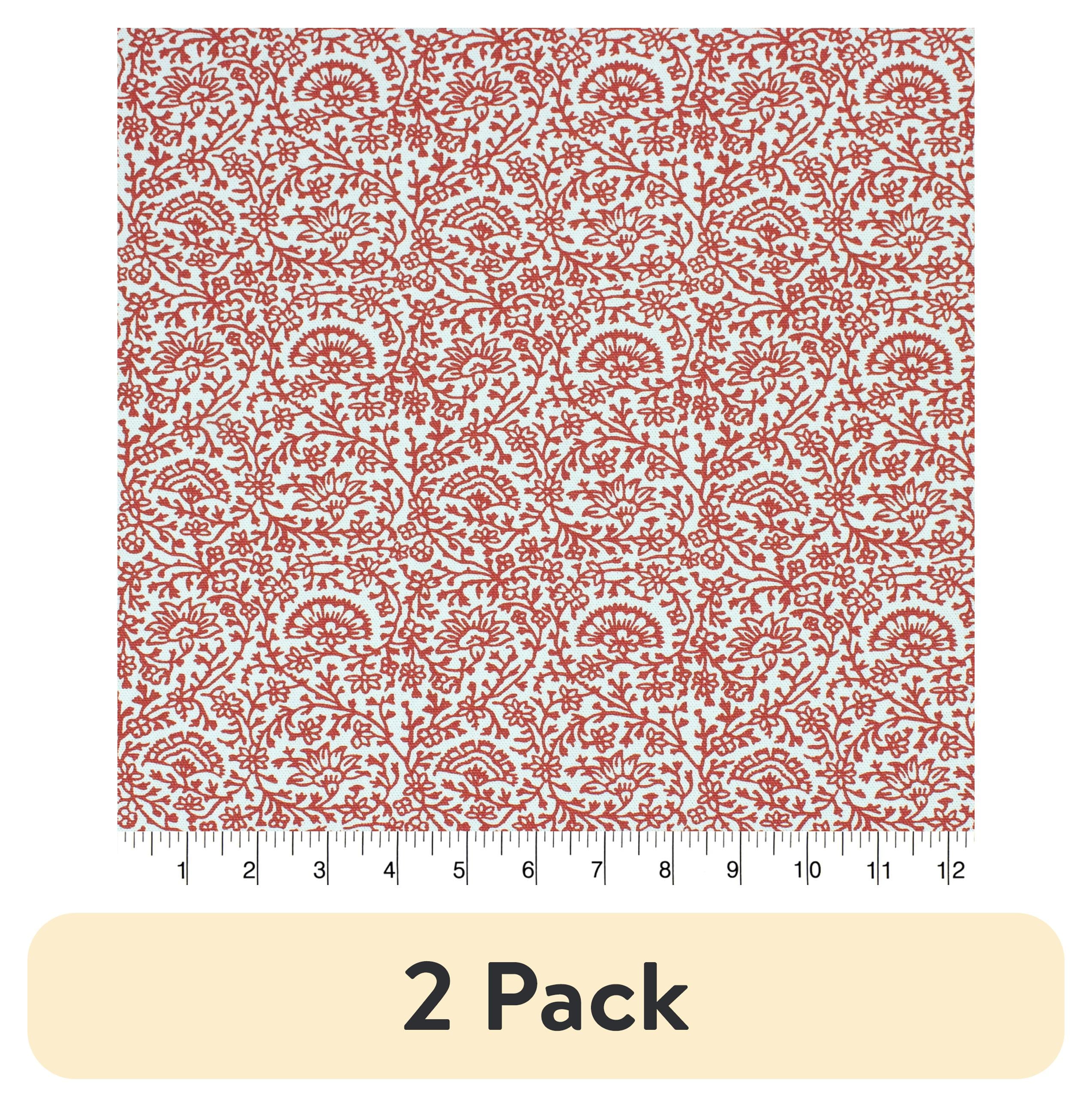 (2 pack) Better Homes & Gardens 100% Cotton Floral Stamped Terracotta ...