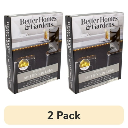 Intertek 18ft LED Rope Light with 180 Multicolor LEDs, 8 Color Settings ...