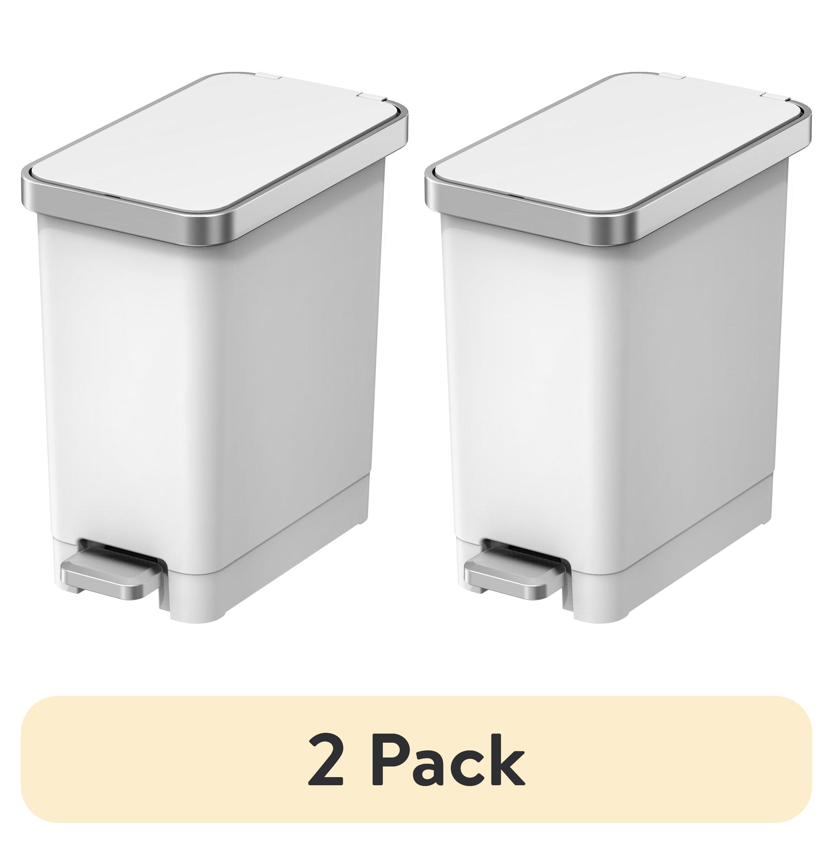 (1 pack) Better Homes & Gardens 2.5 Gallon Premium Plastic Bathroom ...