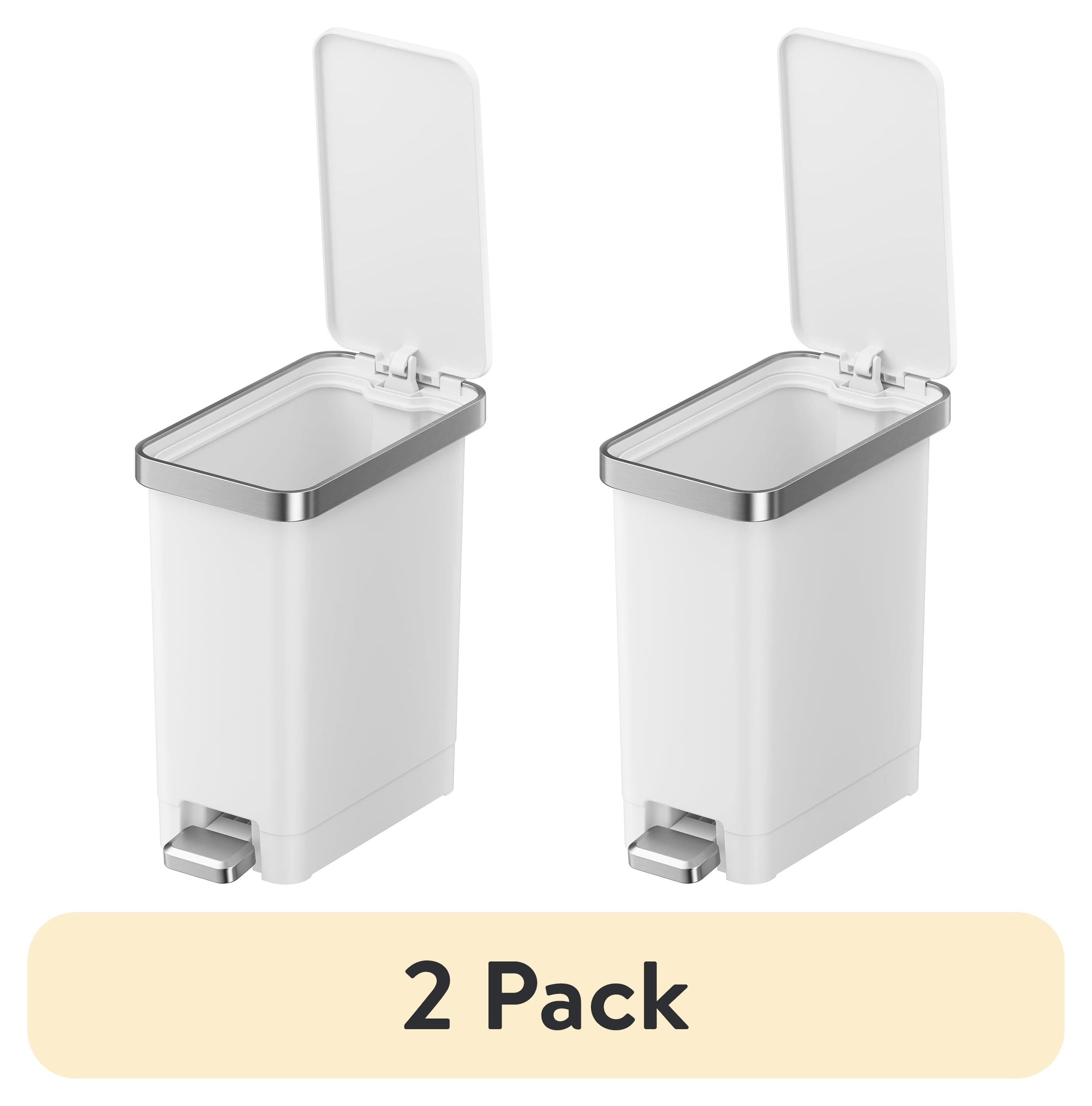 (1 pack) Better Homes & Gardens Bedroom / Office Trash Can, 2.5 Gallon ...