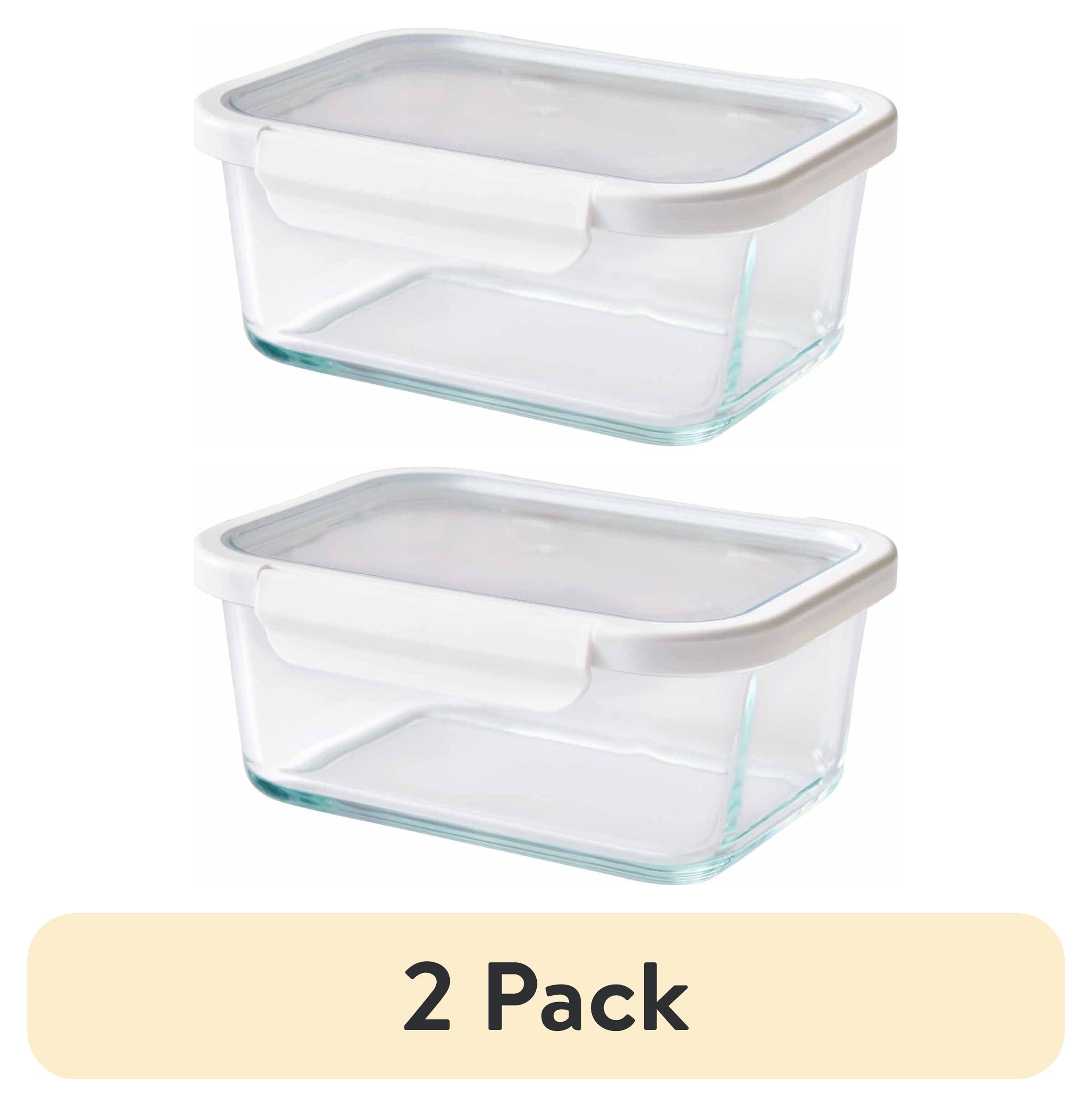 Better Homes & Gardens 4 Cup Rectangle Glass Food Storage Container ...