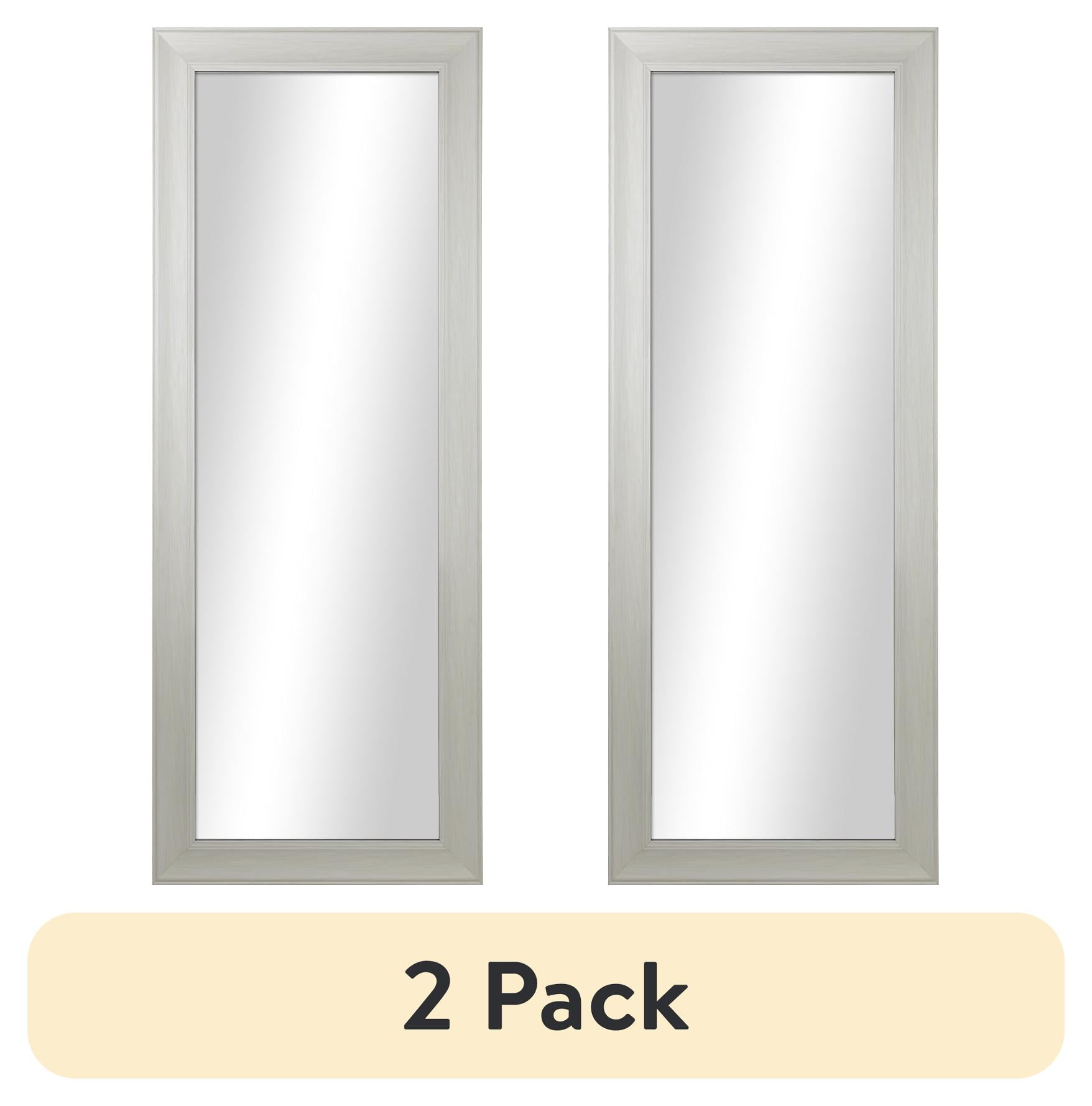 (2 pack) Better Homes & Gardens 27 x 70 Rectangular Full Length White ...