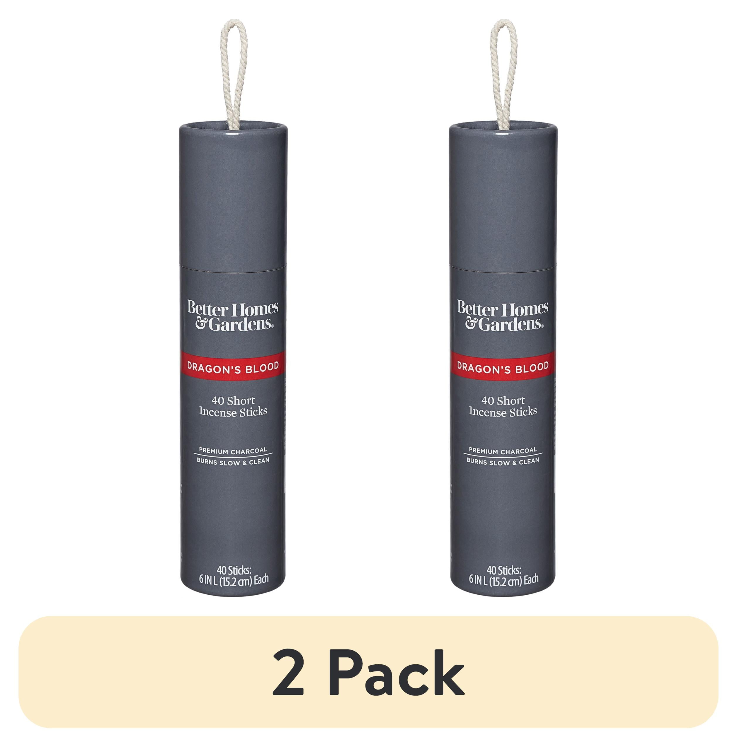 (2 pack) Better Homes & Gardens 6” Premium Charcoal Incense Sticks ...