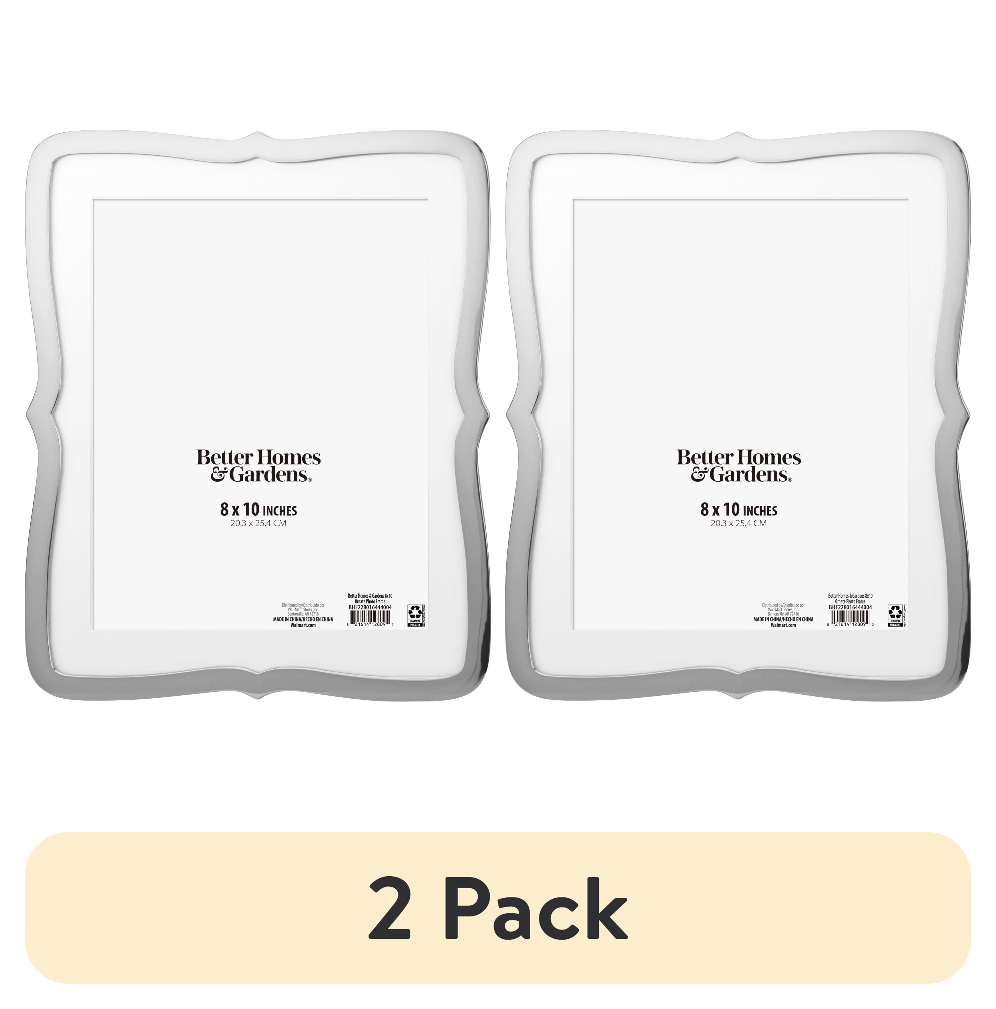 (2 pack) Better Homes & Gardens 8x10 Ornate Tabletop Picture Frame ...