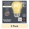 Better Homes & Gardens B10 Vintage LED Light Bulb, 5.5W, 60W Equivalent ...