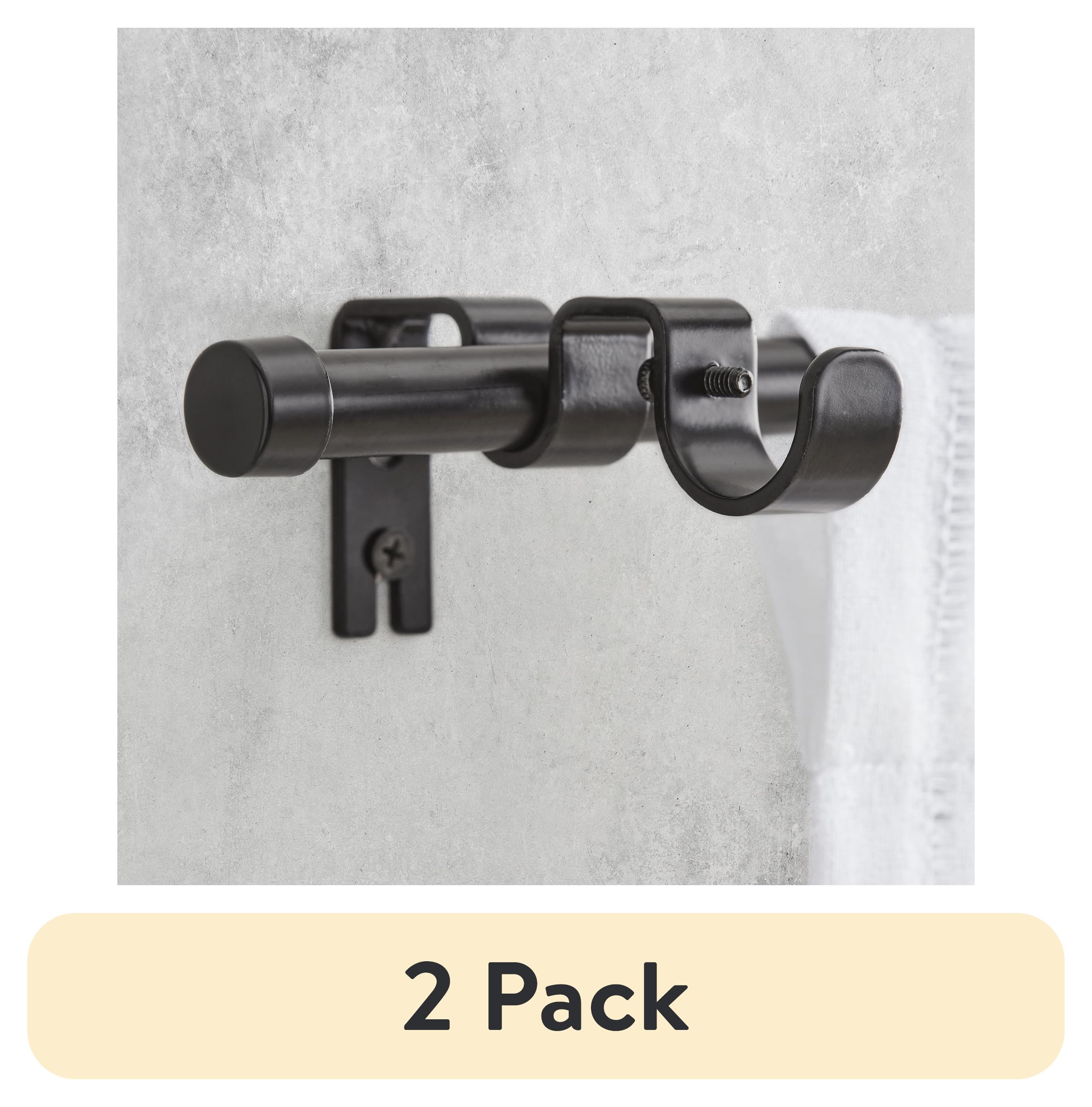 (2 pack) Better Homes & Gardens 5/8" Matte Black Adjustable Add-On ...