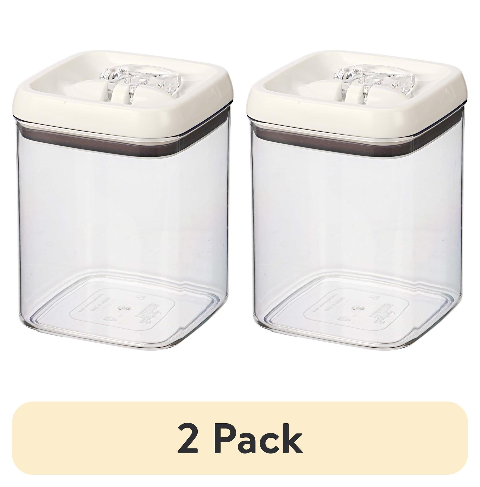 (2 pack) Better Homes & Gardens Canister Pack of 3 - Flip-Tite Square ...